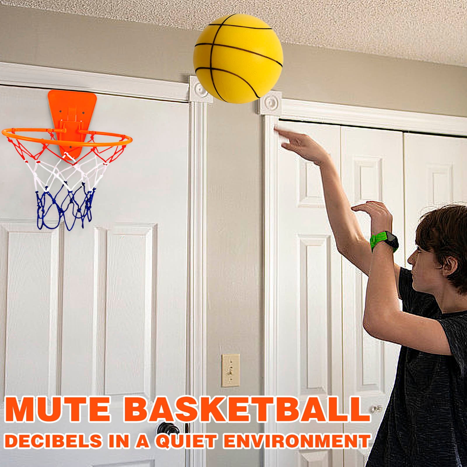 Toys For Baby Under $10 Mute Ball Indoor Children'S Silent Basketball ...