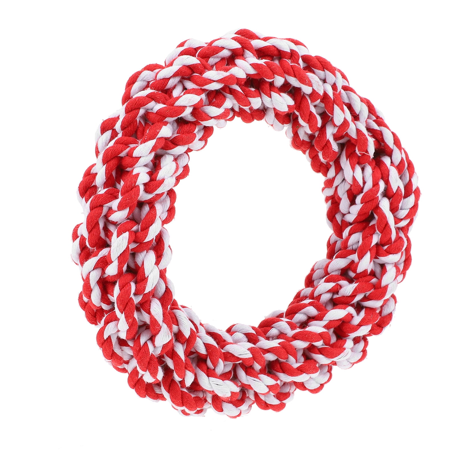 Toys Dog Interactive Puppy Chew Cat Teeth Cleaning Ring Rope Knot ...
