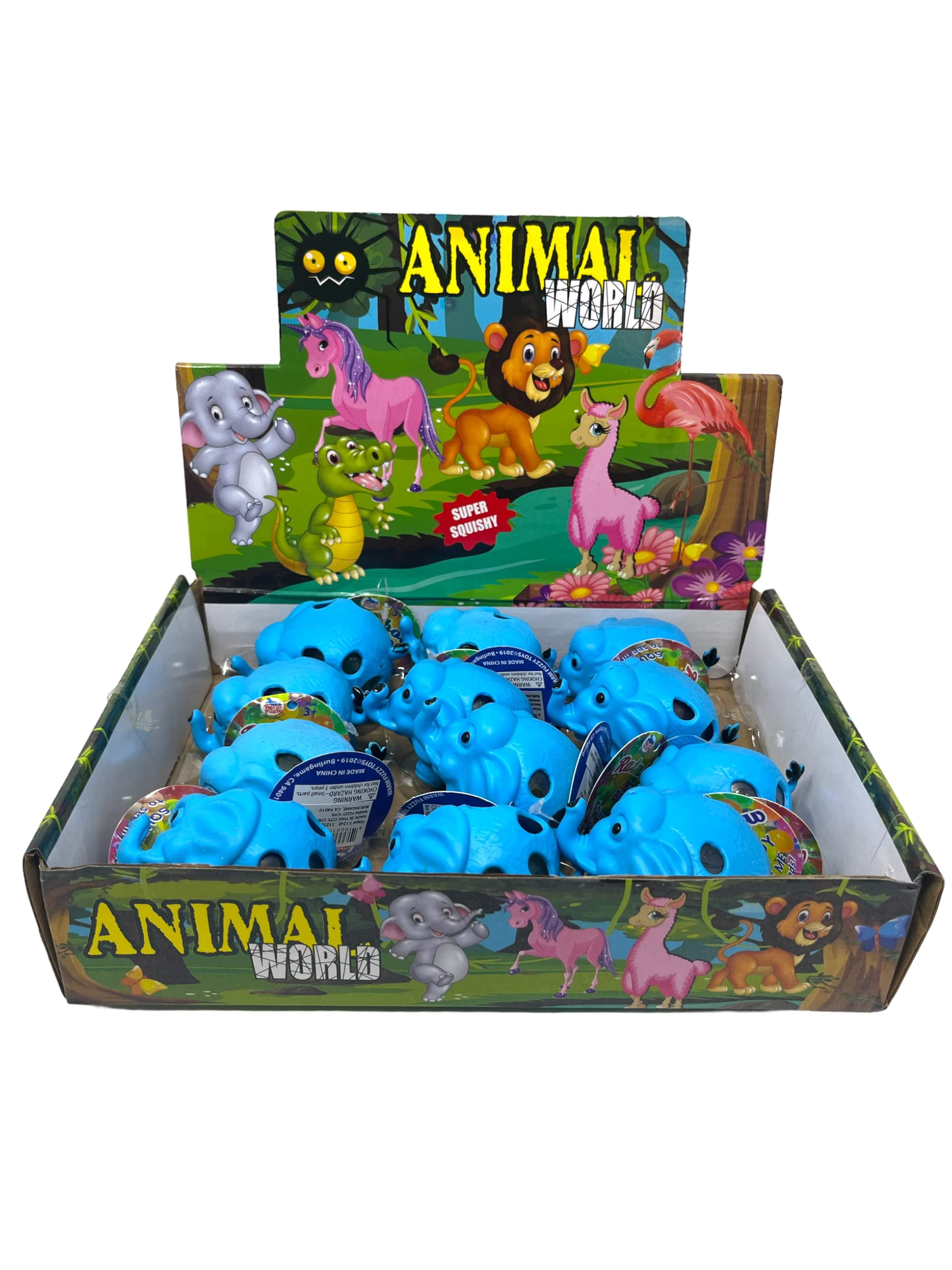 Toys Full Case (12) Squishy Elephant Toy | Funny Sensory Fidget Great ...