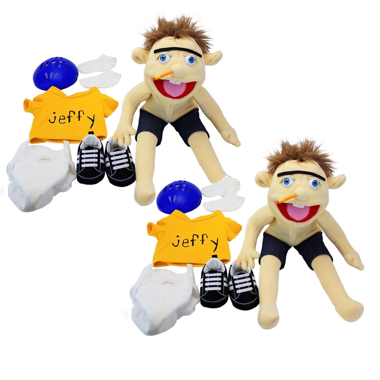 Toys Large Jeffy Boy Plush Toys Hand Puppet Children Soft Doll Funny ...