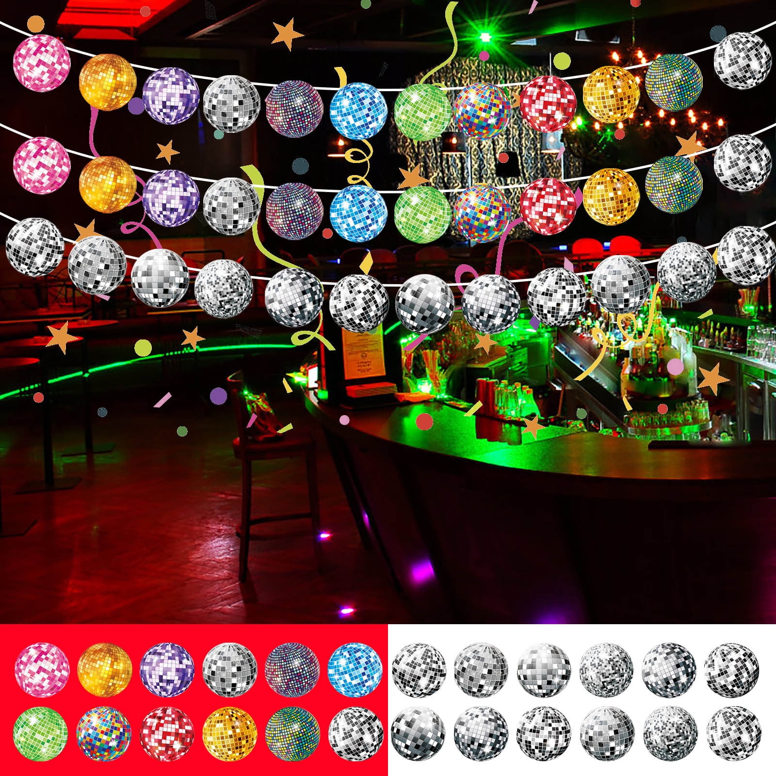 Toys to Love, Bar Party Venue Decoration, 12pc Flag Pulling Set ...