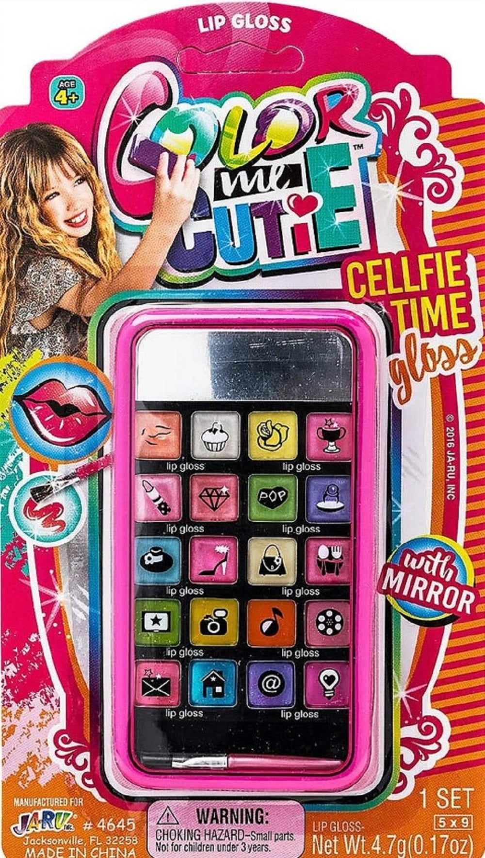 Ja-Ru Color Me Cutie Cellfie Time Lip Gloss Kit (Pack of 3) - Walmart.com