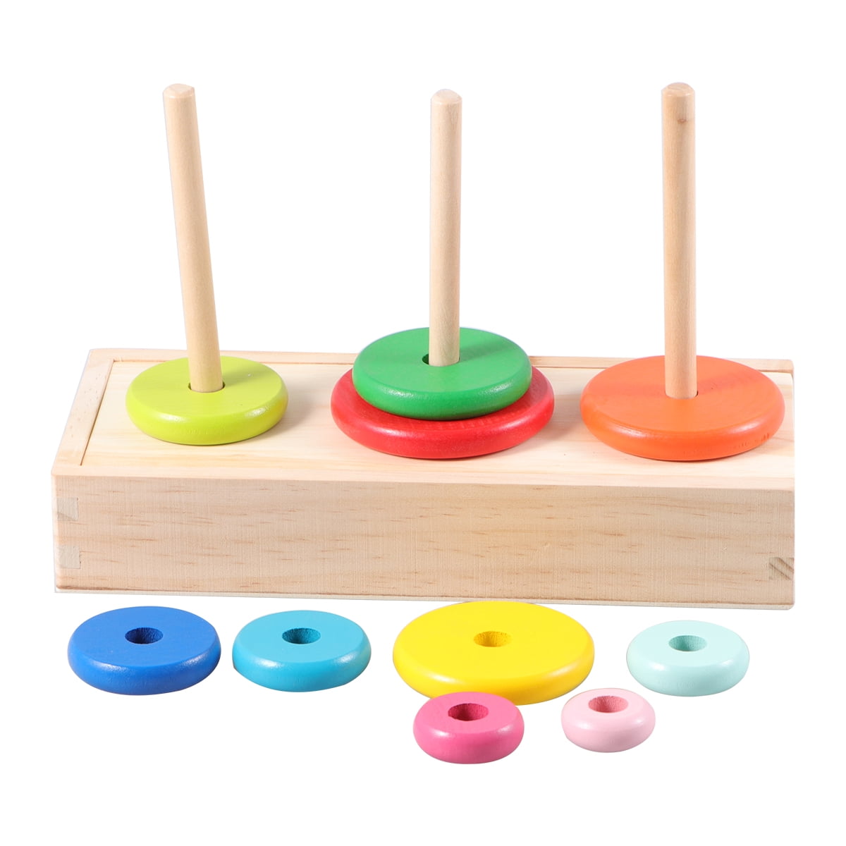 Toys Puzzles Stacking Blocks Large Size Toy Developmental Toy Ring ...