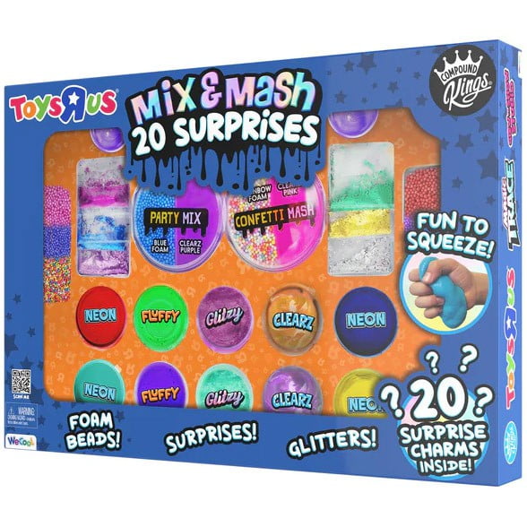 Toys 'R Us Mix & Mash 20 Surprises Slime Kit - Walmart.com