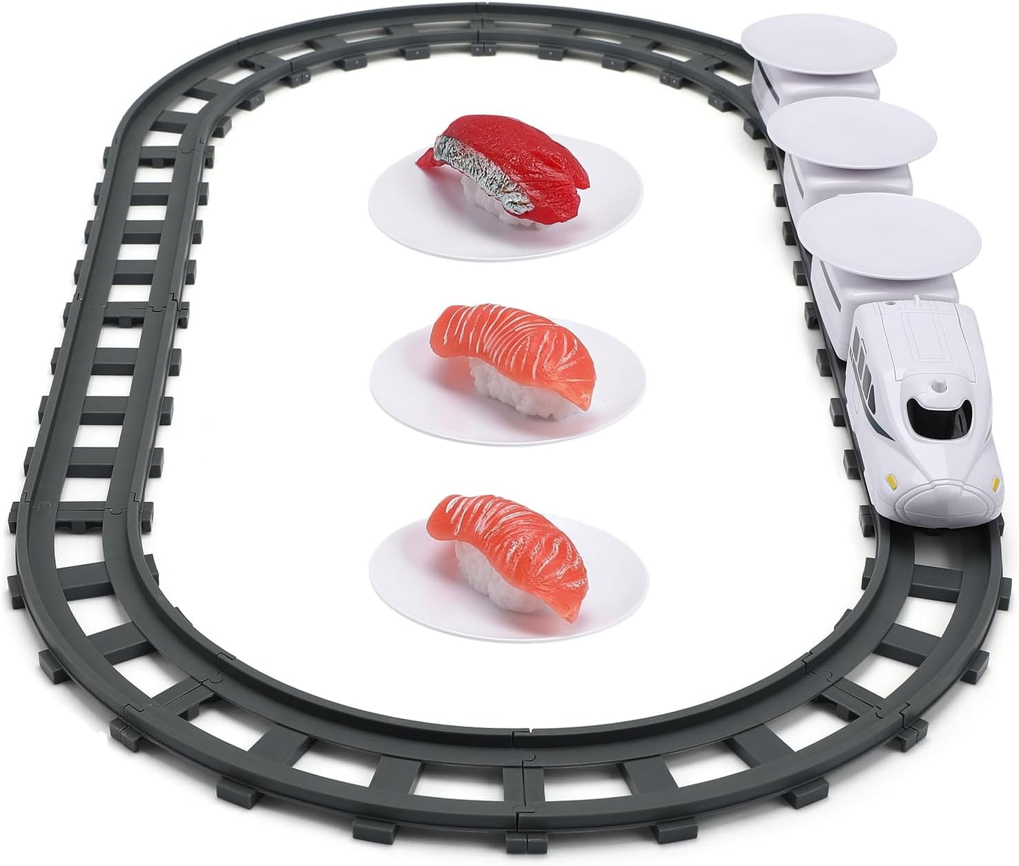 Toys - Rotating Sushi Bar Train Goes Japanese Sashimi Plates Sushi ...