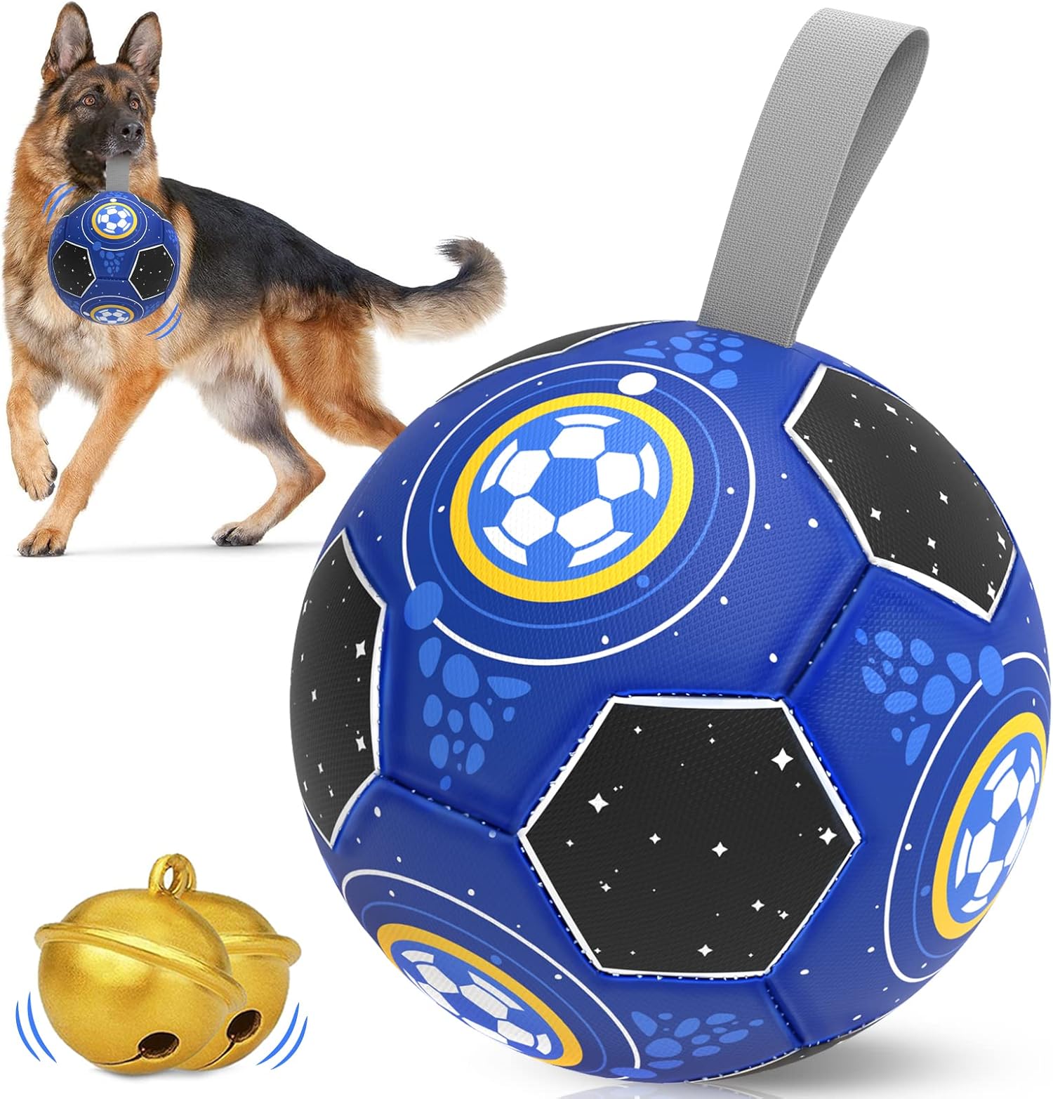 Toys Soccer Ball with Jingle Bell & Nylon Strap, Interactive Toys Toys ...