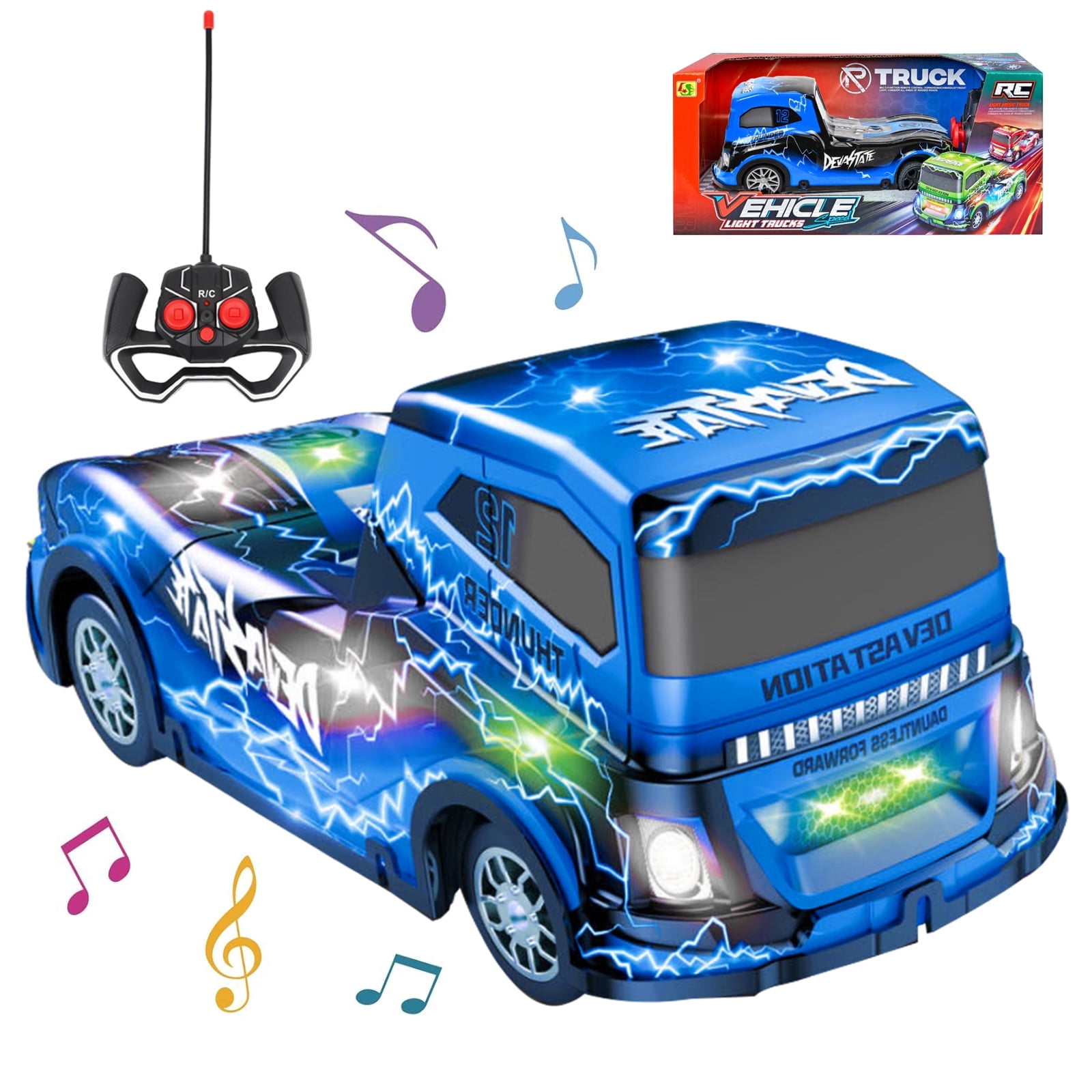 Remote Car for Kids, Car Toy Remote for Toddlers 3+, Dreampark Toy ...