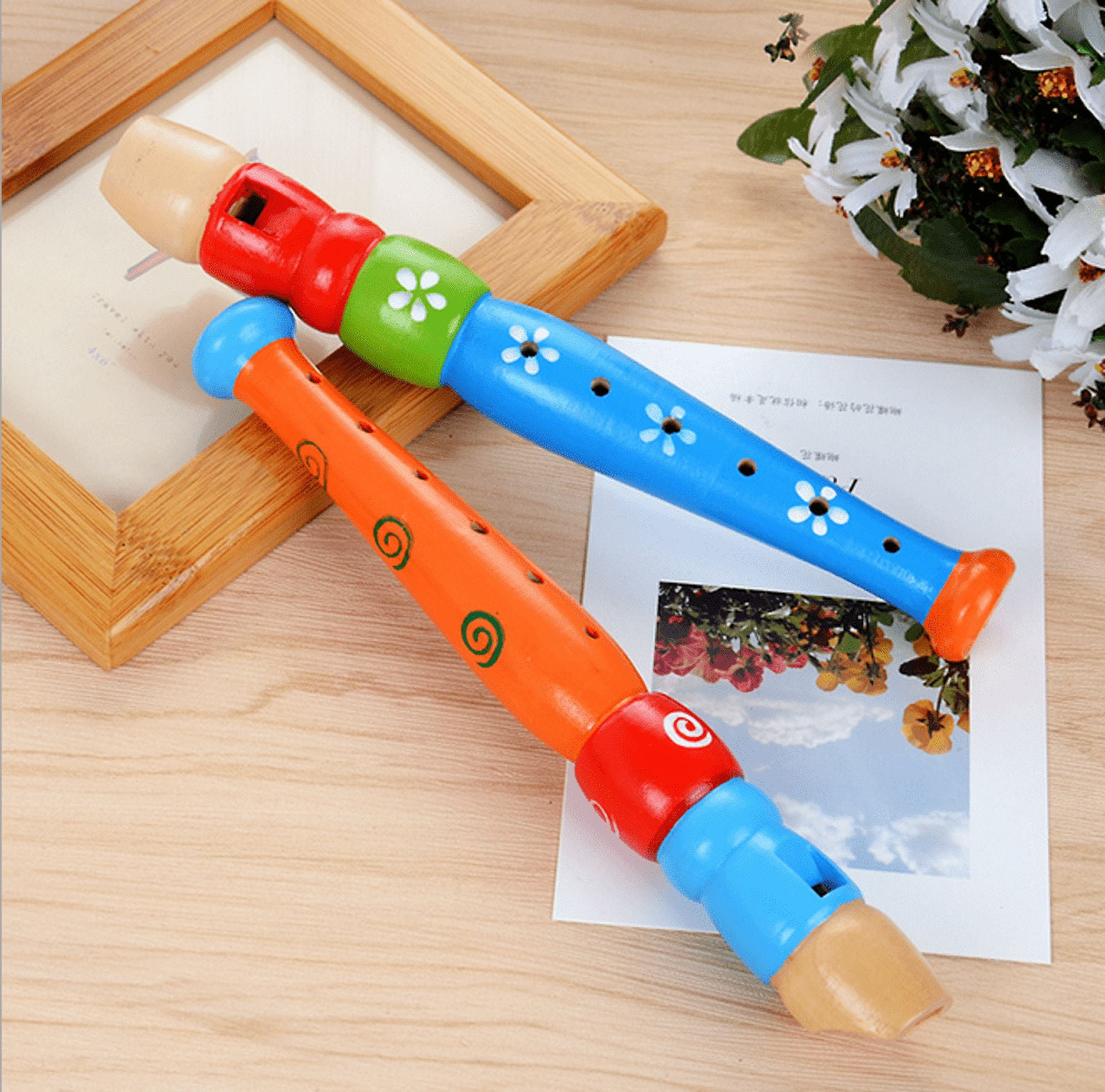 Toys Under $5 Colorful Wooden Trumpet Buglet Hooter Bugle Educational ...