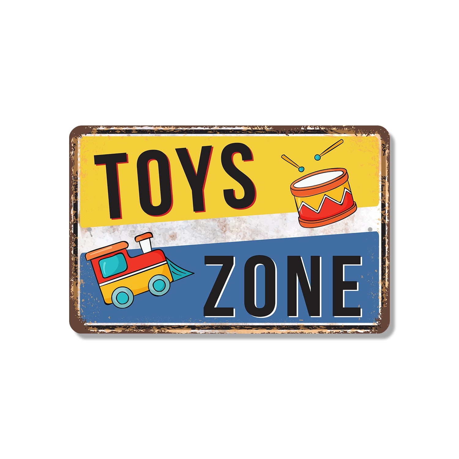 Toys Zone 13 Inch x 20 Inch Novelty Plastic Sign Play Nice Share Joy ...