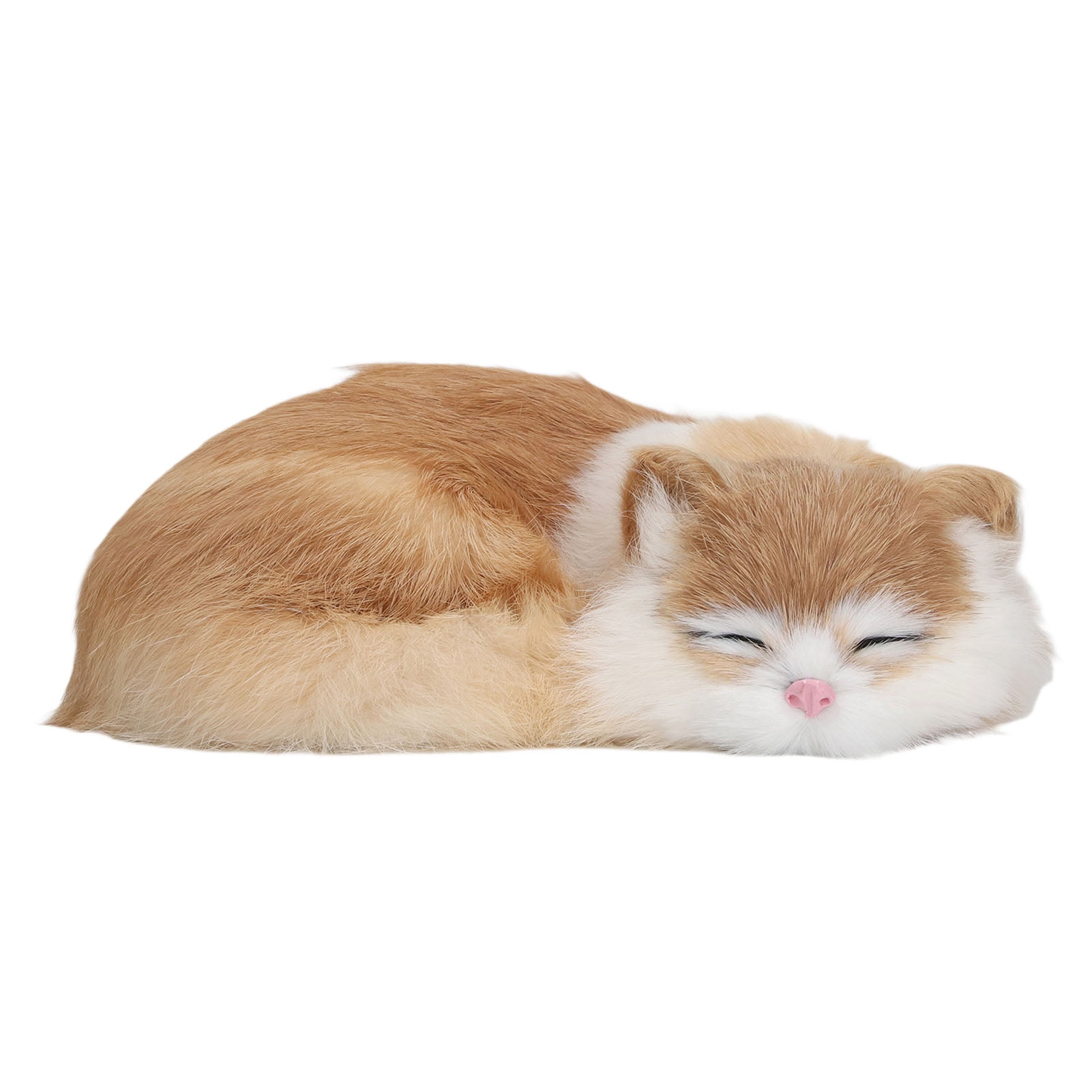 Toys for Boys Girls 3-6 Years Furry Sleeping Cat Figurine Realistic ...