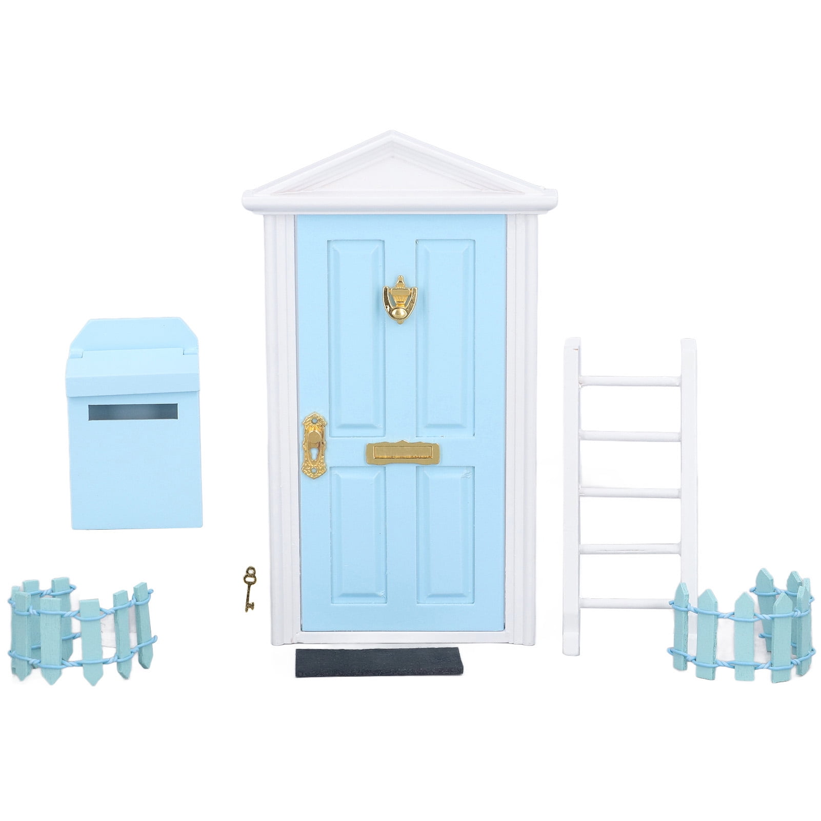 Toys for Kids 3+ 1:12 Mini Wooden Door Set Exquisite Workmanship Vivid ...