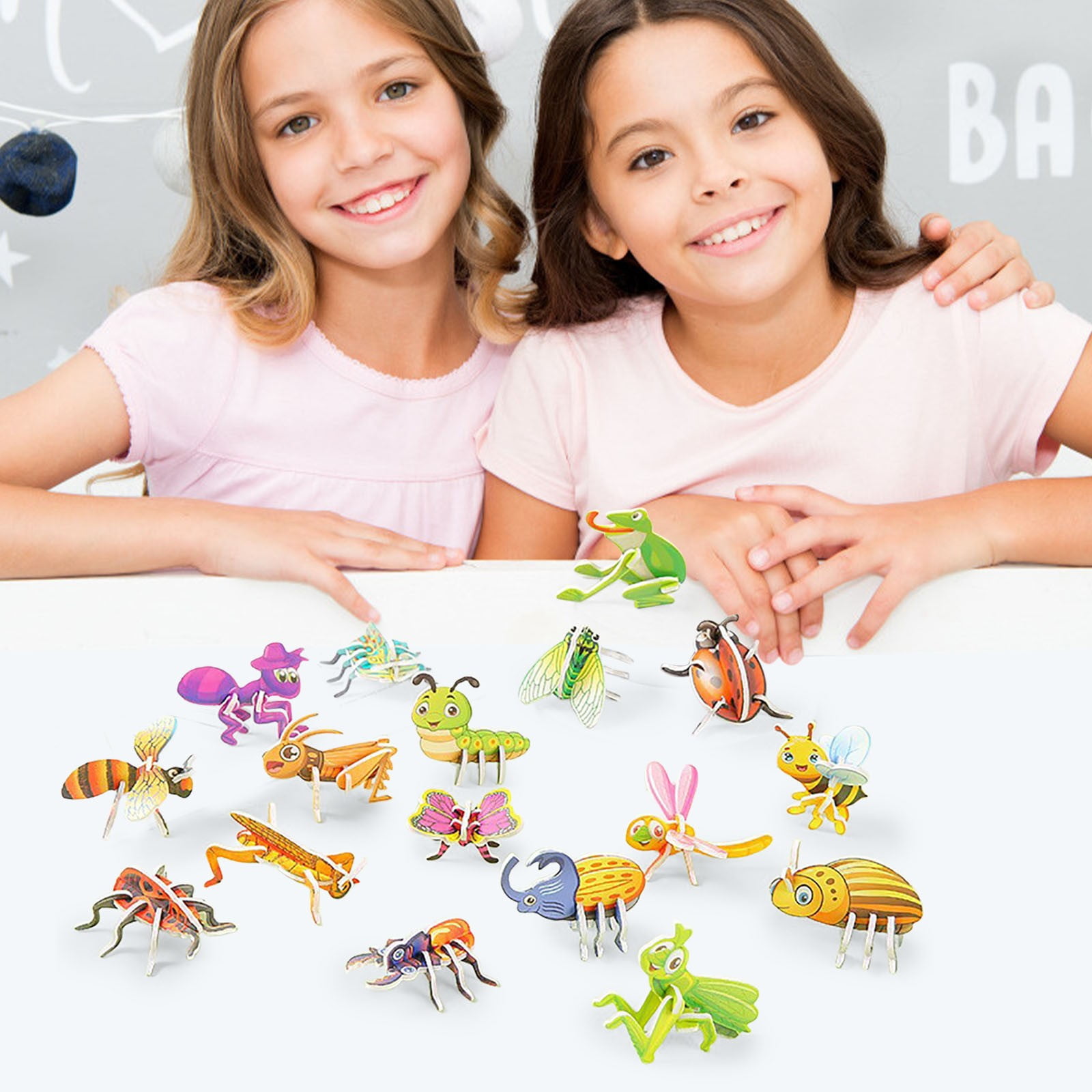 Toys for Kids Toddlers Children's DIY Assembly Three-dimensional Puzzle ...