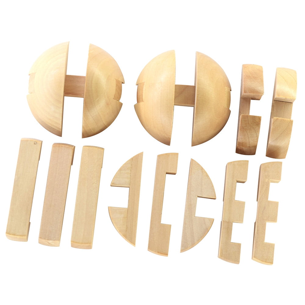 Toddler toys, Wooden Intelligence Toy Chinese Brain Teaser Game Puzzle ...