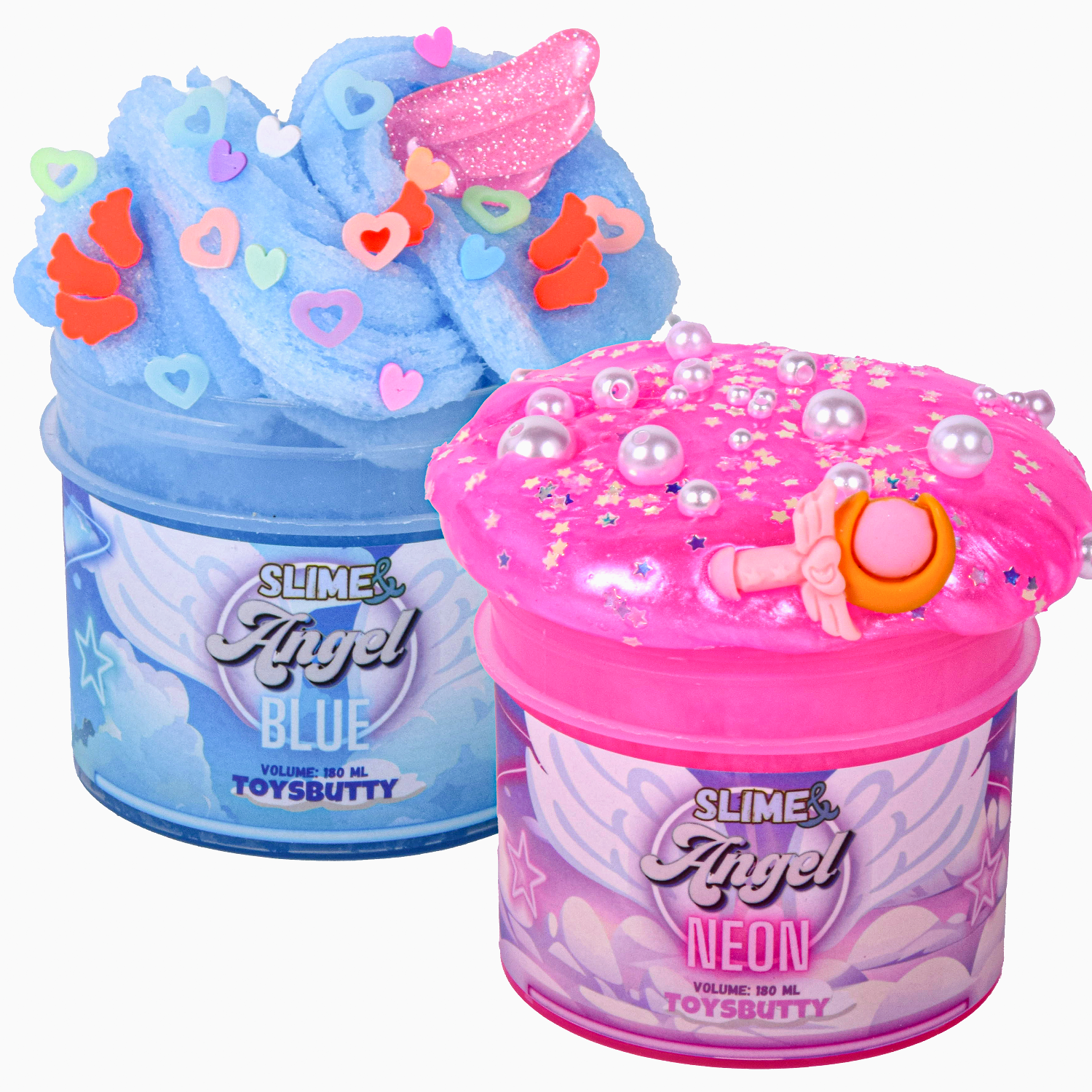 ToysButty 2 Slime Pack Clear Slime & Cloud Slime Kit for Girls Boys ...