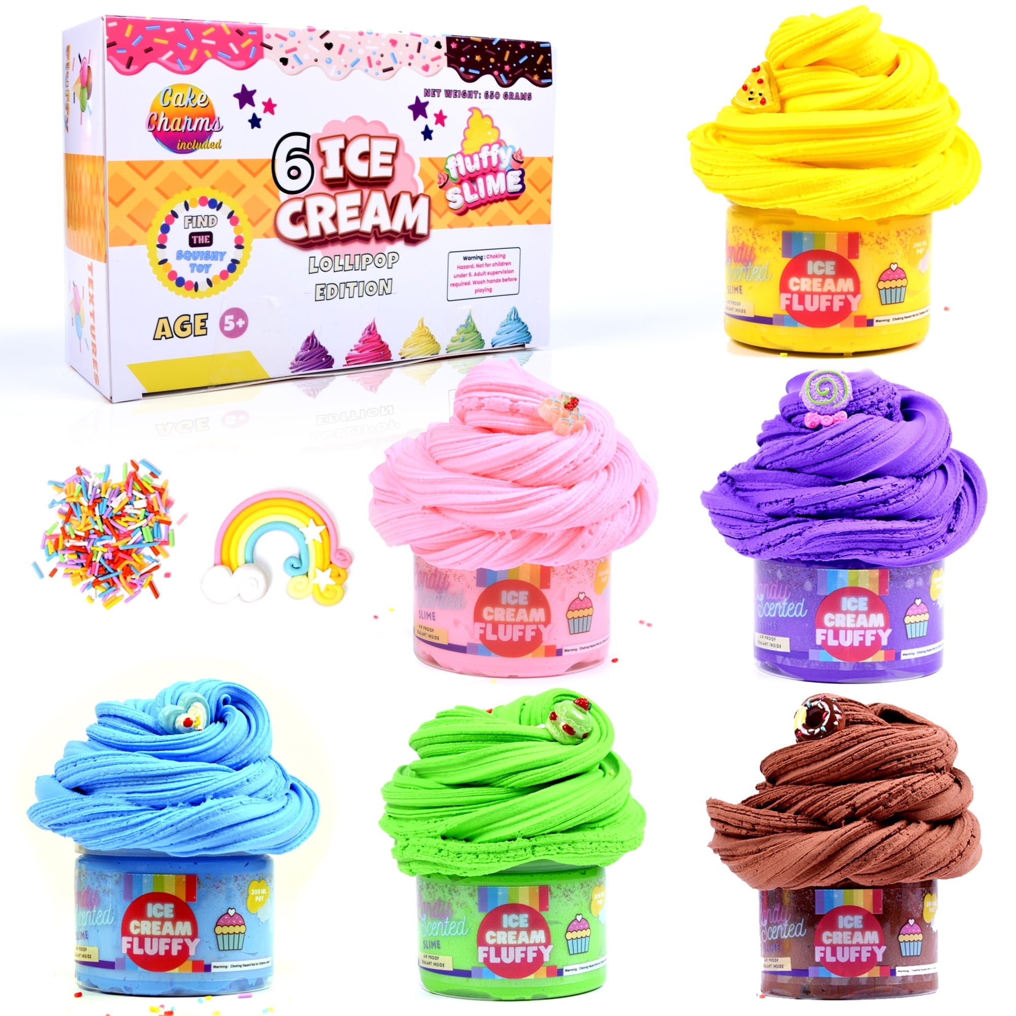 ToysButty Slime Making Kit for Girls Boys Super Soft Non-Sticky 6 Color ...