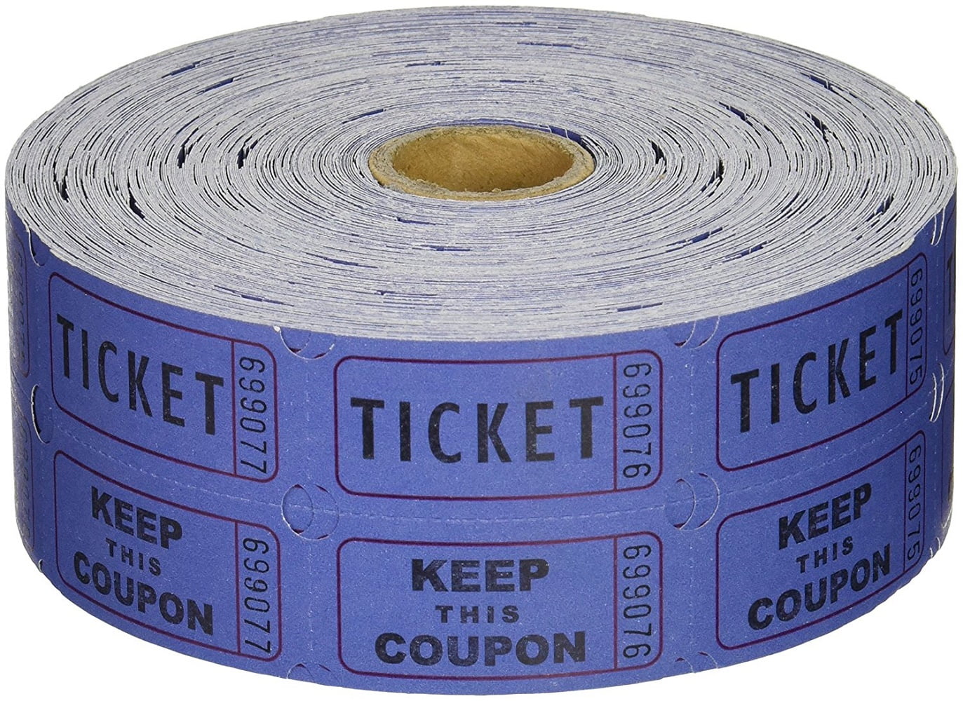 ToysDiva Perforated Paper Tickets, 2000 per Roll, Blue - Walmart.com