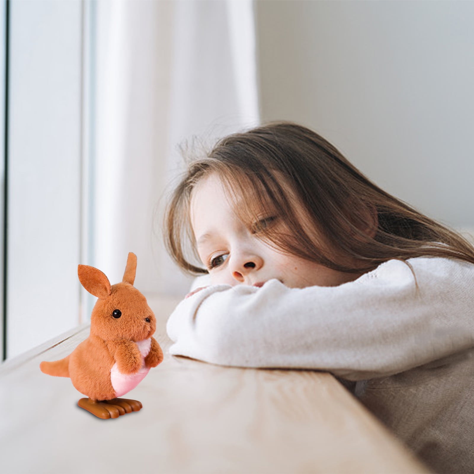 ToysYGift Easter Jumping Rabbit Wind Up Plush Toys for Toddlers Kids ...