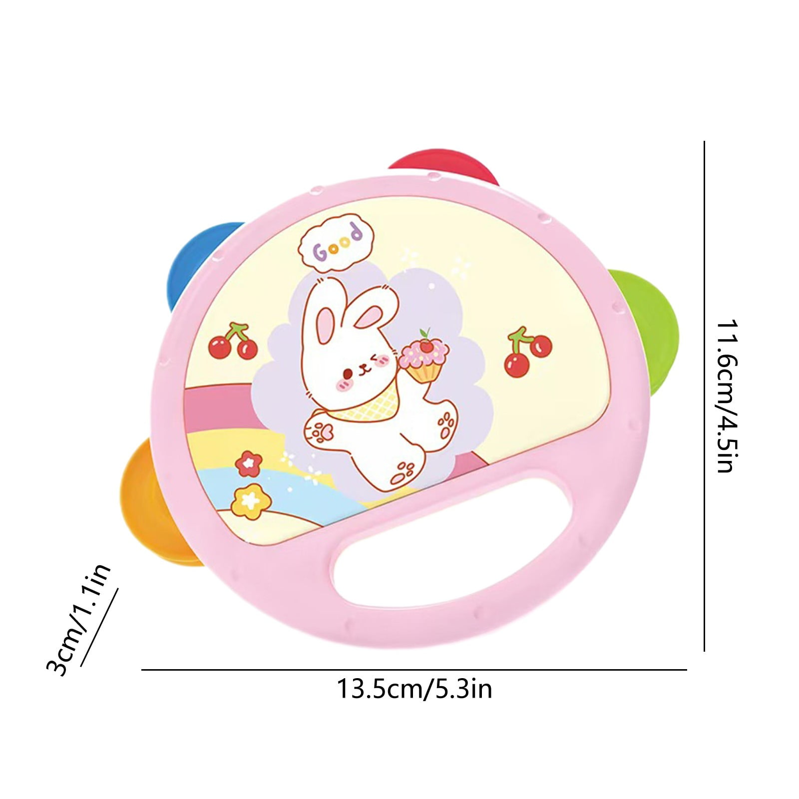 ToysYGift Kids Hand Bells Drum Musical Toy For Babies 0-3 Years Early ...