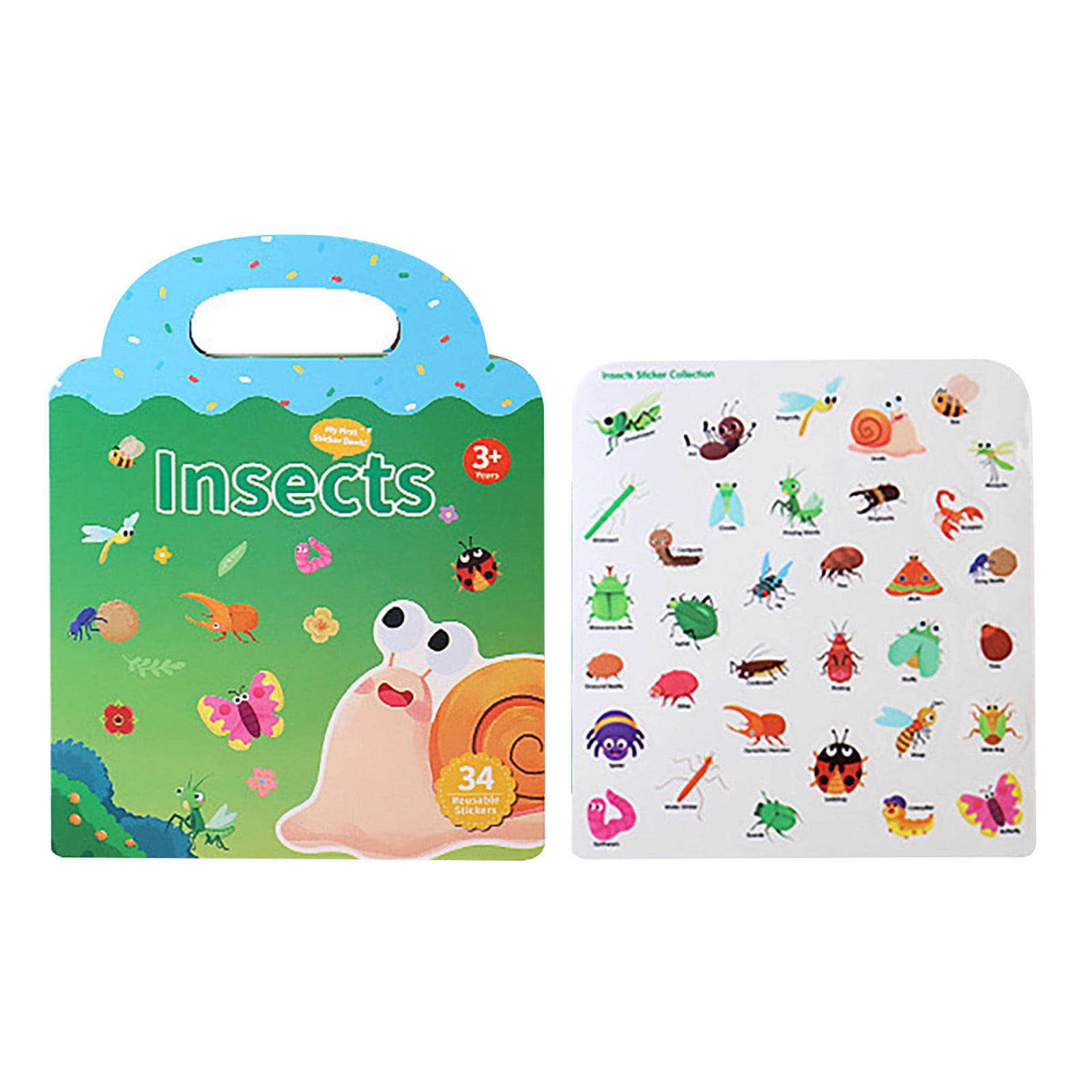 ToysYGift Reusable Sticker Book for Kids, Vehicles Truck Stickers ...