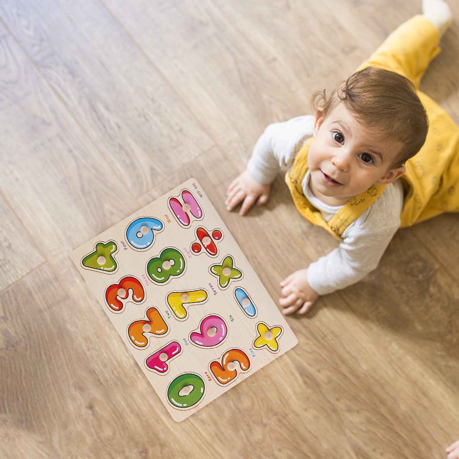 ToysYGift Wooden Number Puzzles for Kids, Number Shape Puzzle with ...