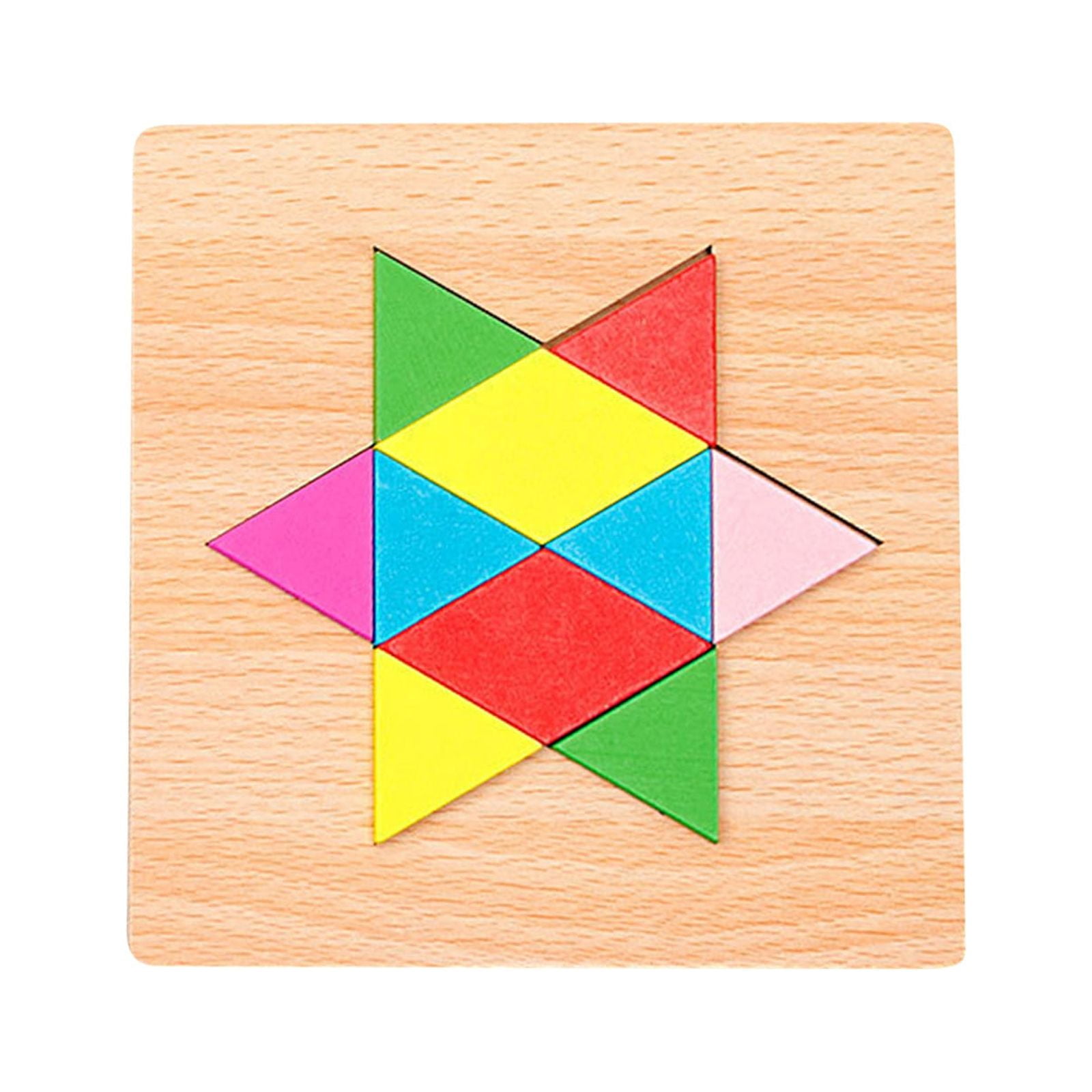 ToysYGift Wooden Puzzles Tangrams Classroom Set Tangrams for Kids Shape ...