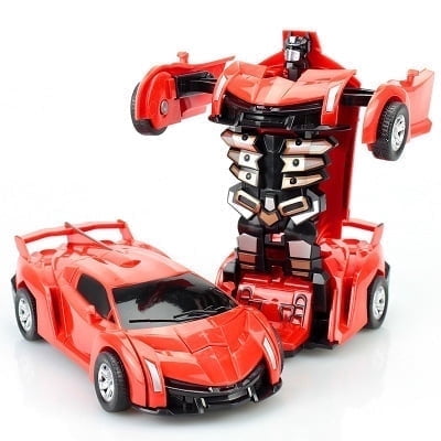 Toysery Transforming Robot Police Car Toy - Police Car to Robot Toy for ...