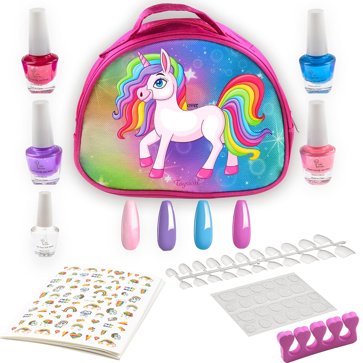 Toysical Unicorn Nail Tattoo Art Kit In Soft Case - Walmart.com