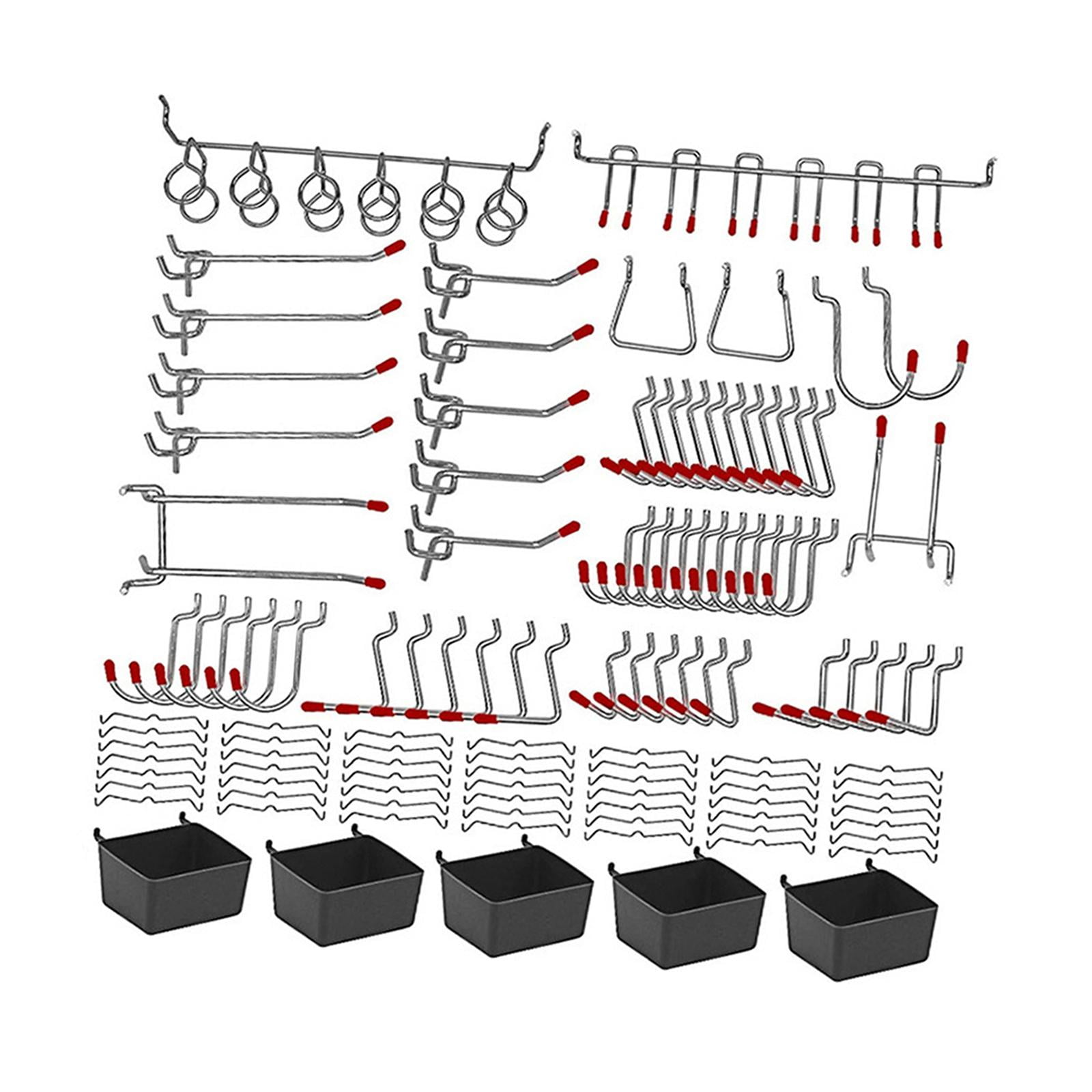 Stgfyxgs 114Pcs Pegboard Accessories Organizer Kit Pegboard Hooks ...