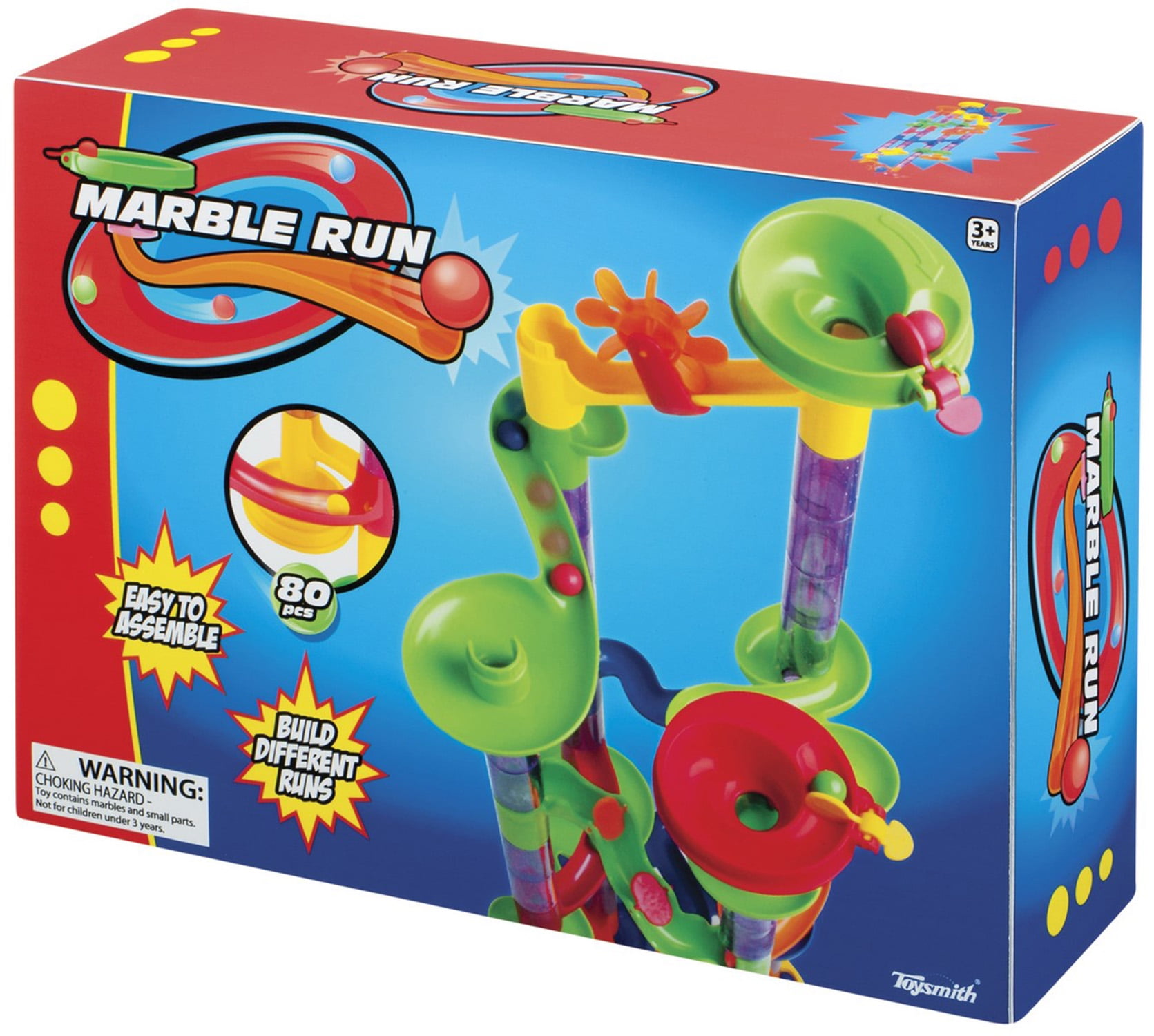 Toysmith 4645 80-Piece Marble Run - Walmart.com