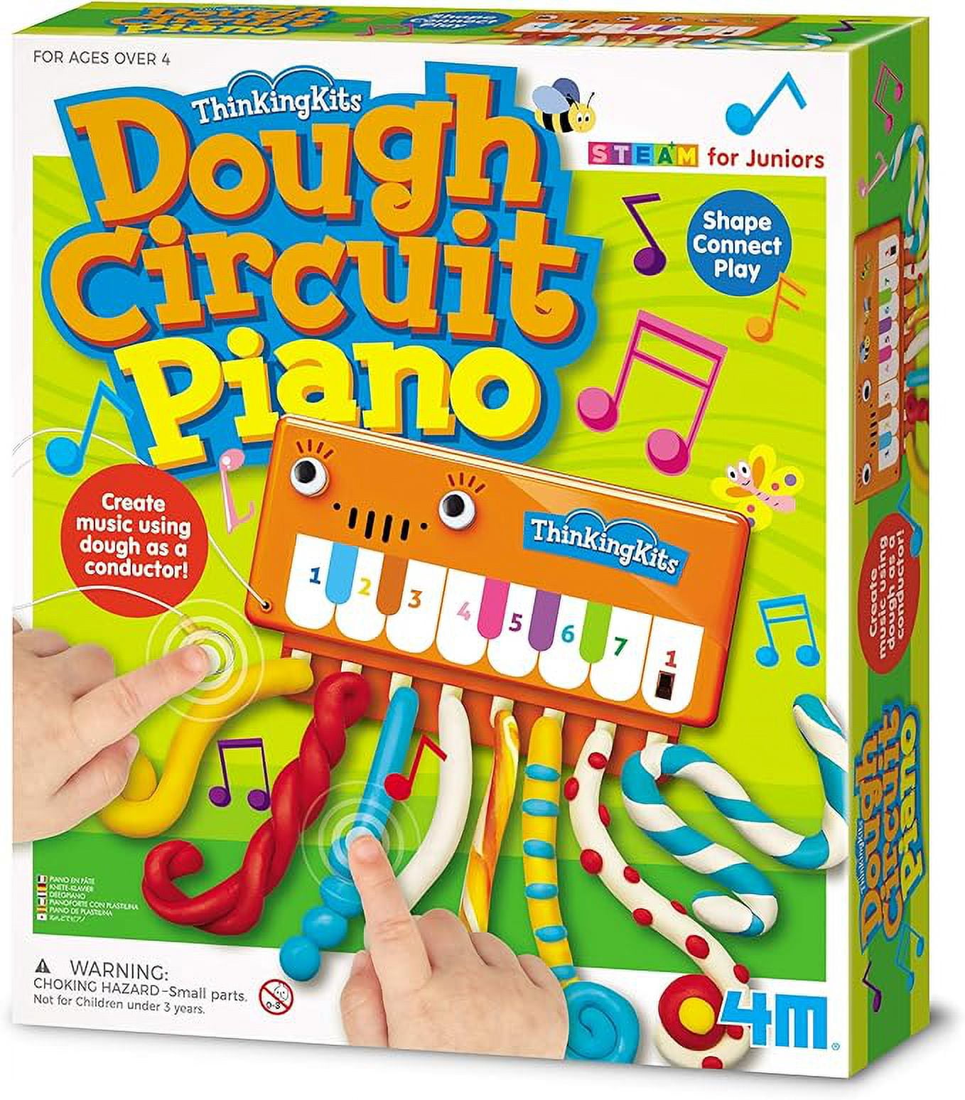 Toysmith 4M, Dough Circuit Piano - DIY STEM Toys Educational Music ...