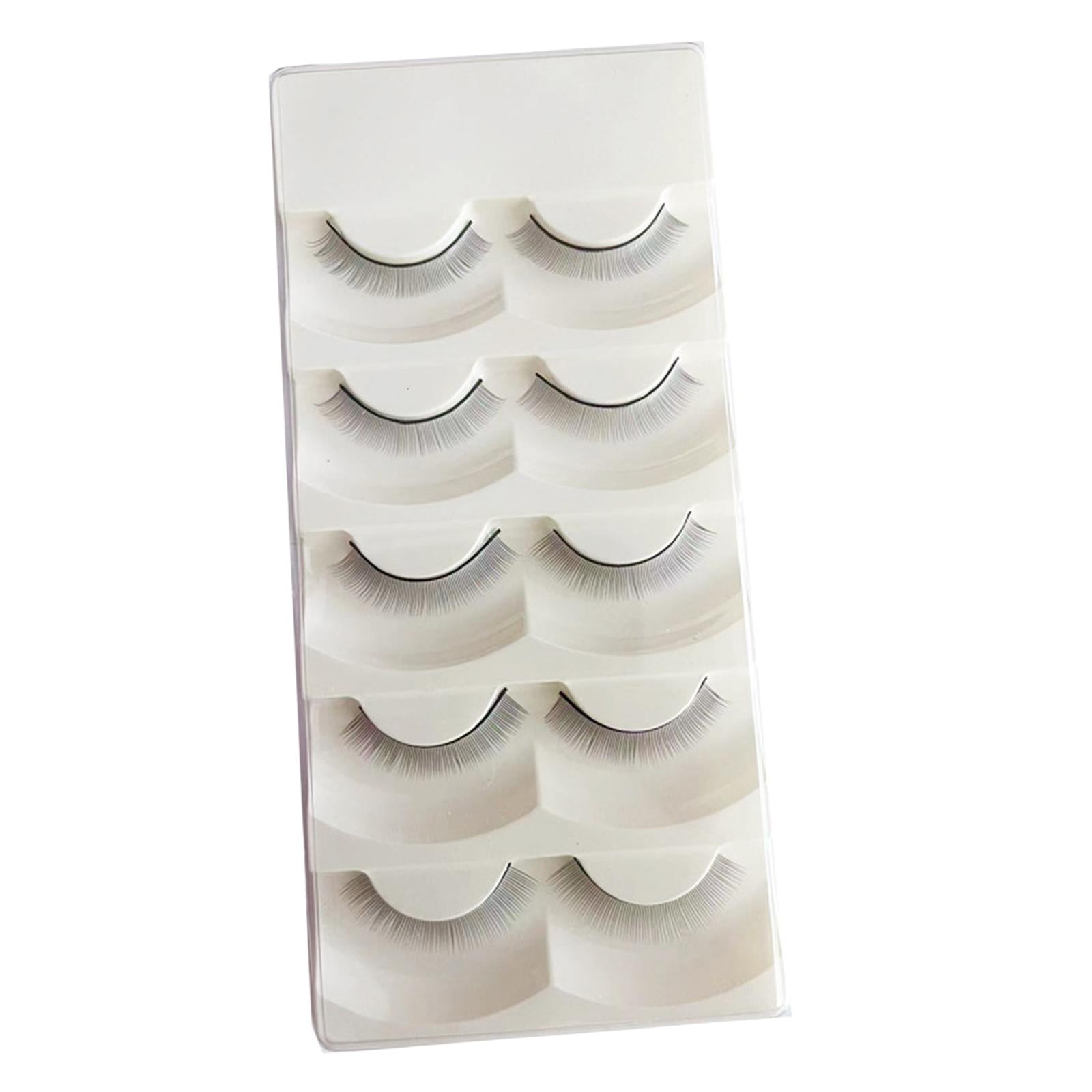 Toysmith 5 Pairs Practice Lashes,Eyelash Strips,Eyelash Extension Supplies,Training Lashes ...