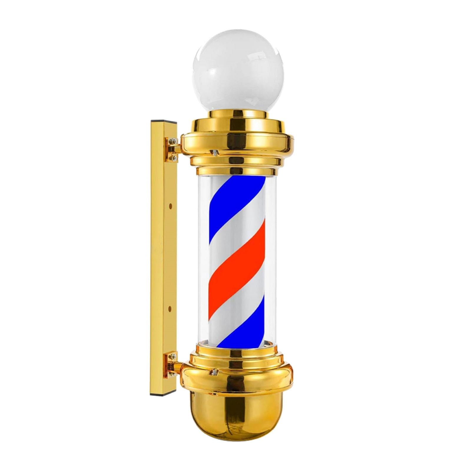 Stgfyxgs Barber Pole,Barbershop Rotating Light Fixture,Open Sign ...