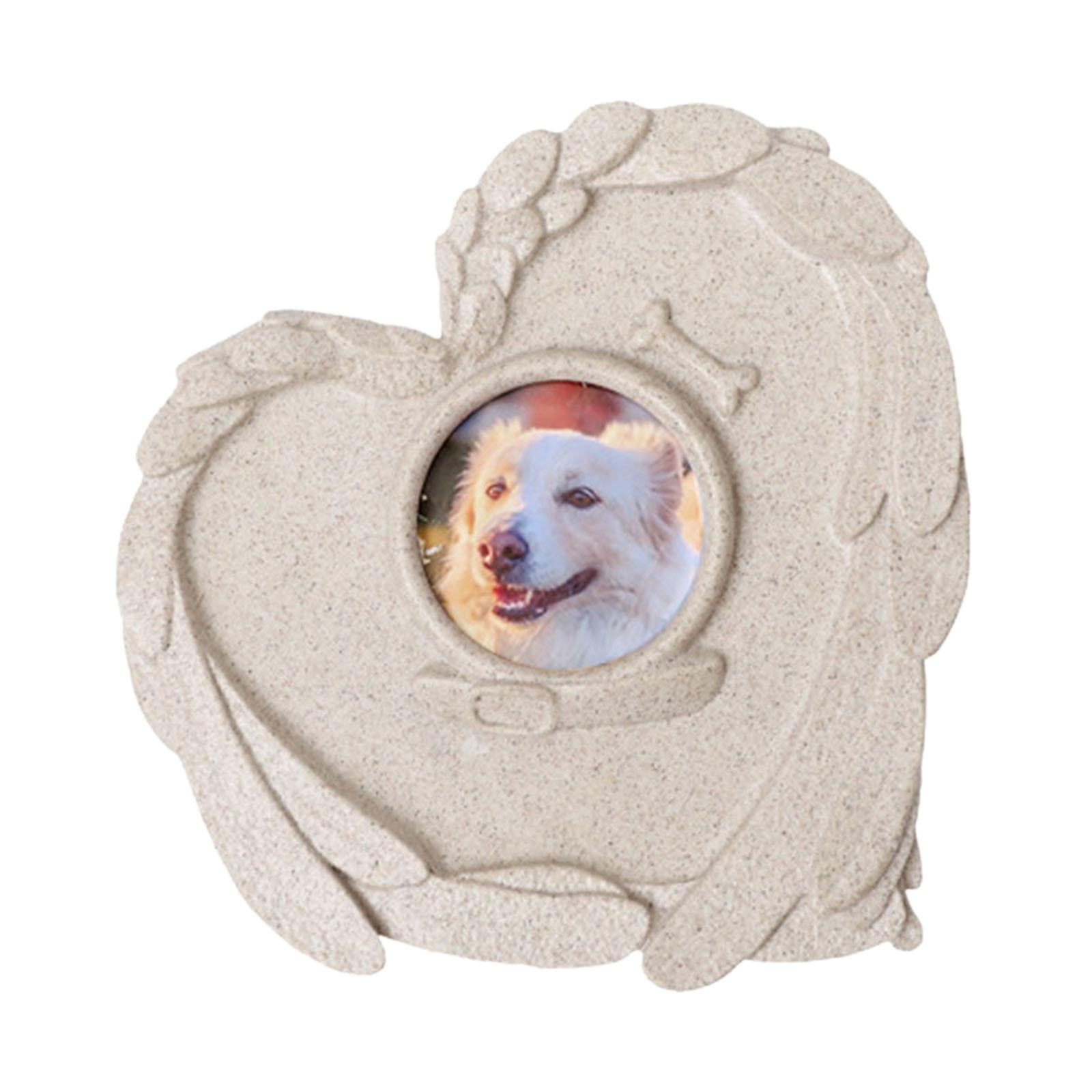 Toysmith Dog Grave Marker Cat Headstone Heart Shaped Pet Gravestone ...