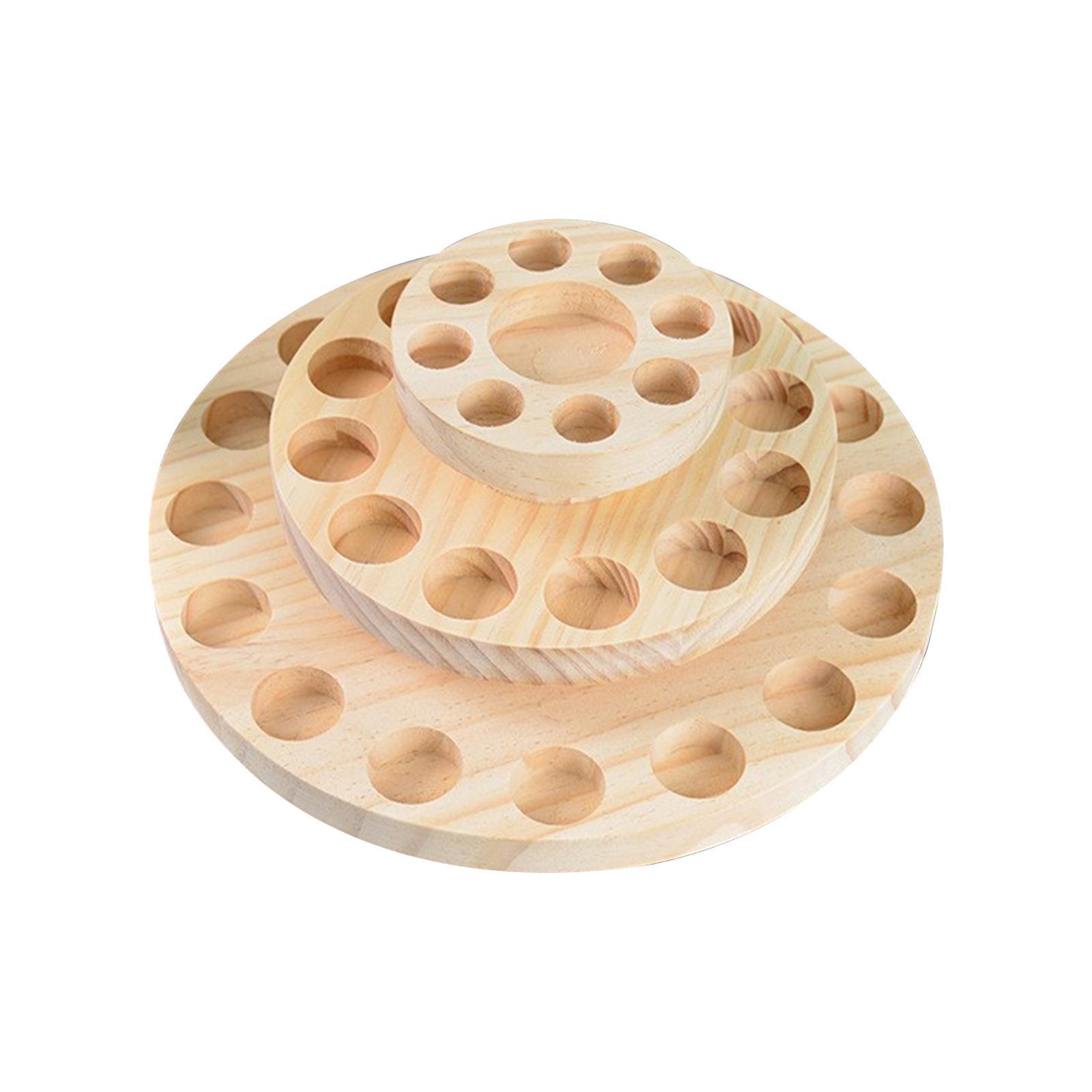 Stgfyxgs Essential Oil Display Rack Display Holder Wood 36 Slots Desk 3 ...