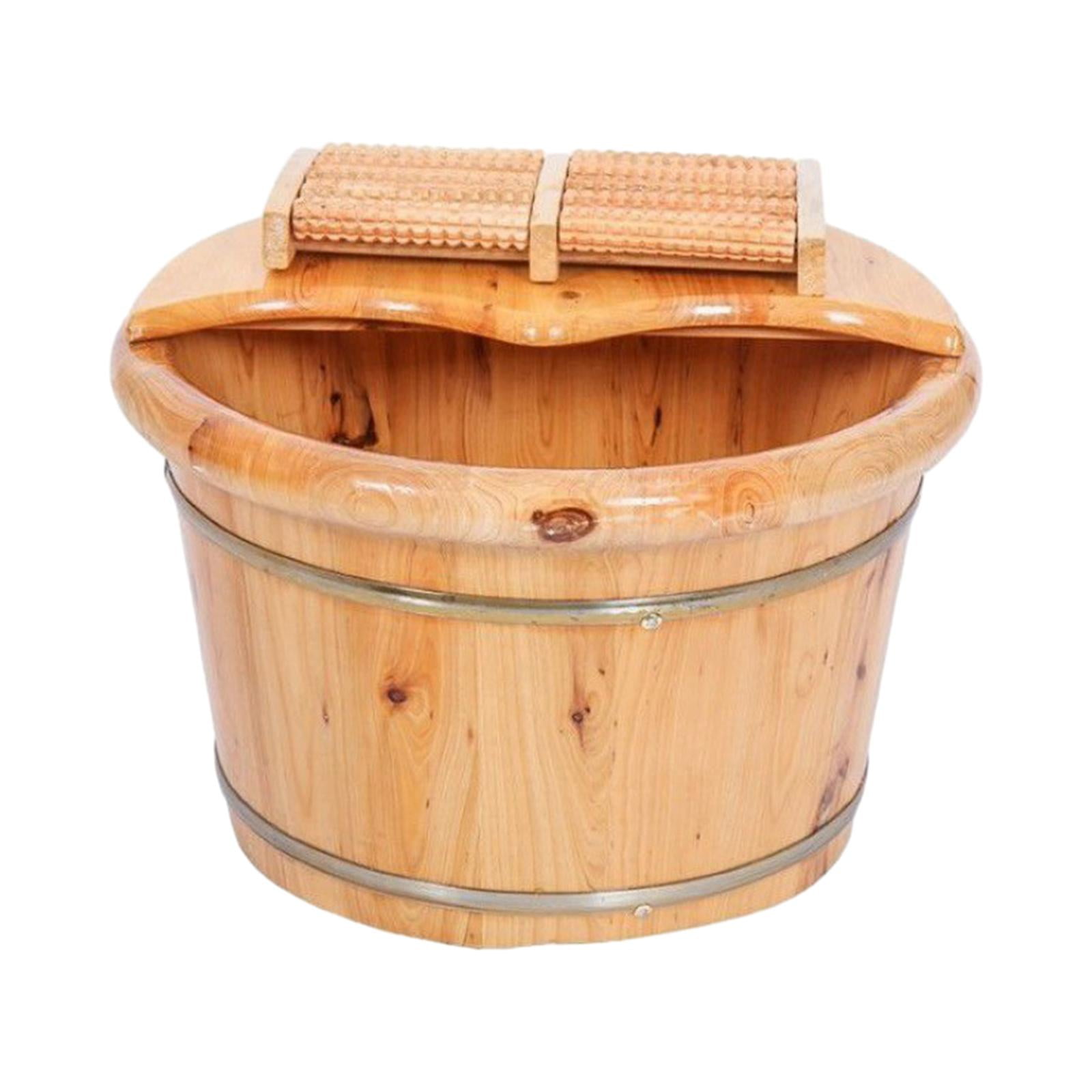 Toysmith Foot Soaking Basin, Foot Wash Bucket, Home Foot SPA, Wood Foot ...
