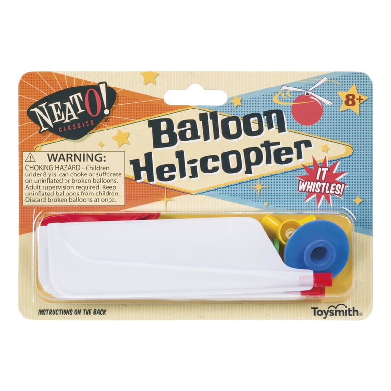 Toysmith Neato Whistle Balloon Helicopter Assorted - Walmart.com