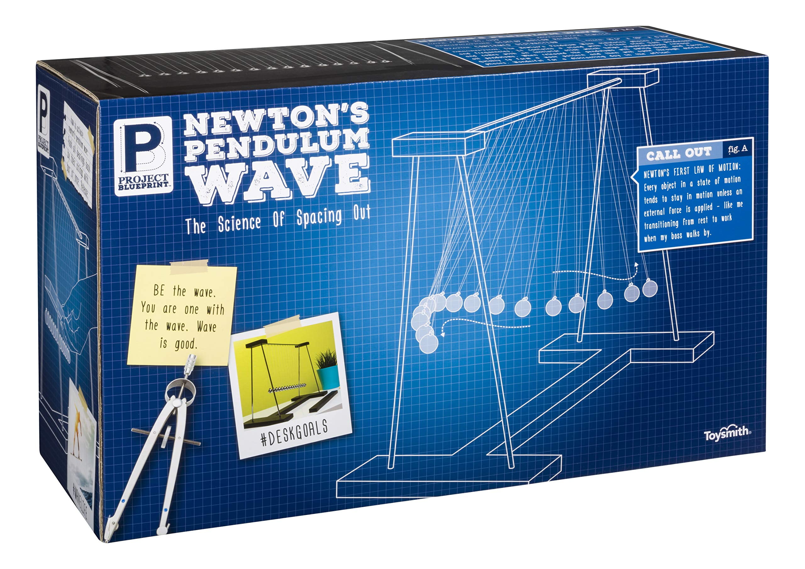 Toysmith Project Blueprint Newton's Pendulum Wave Science Toys ...