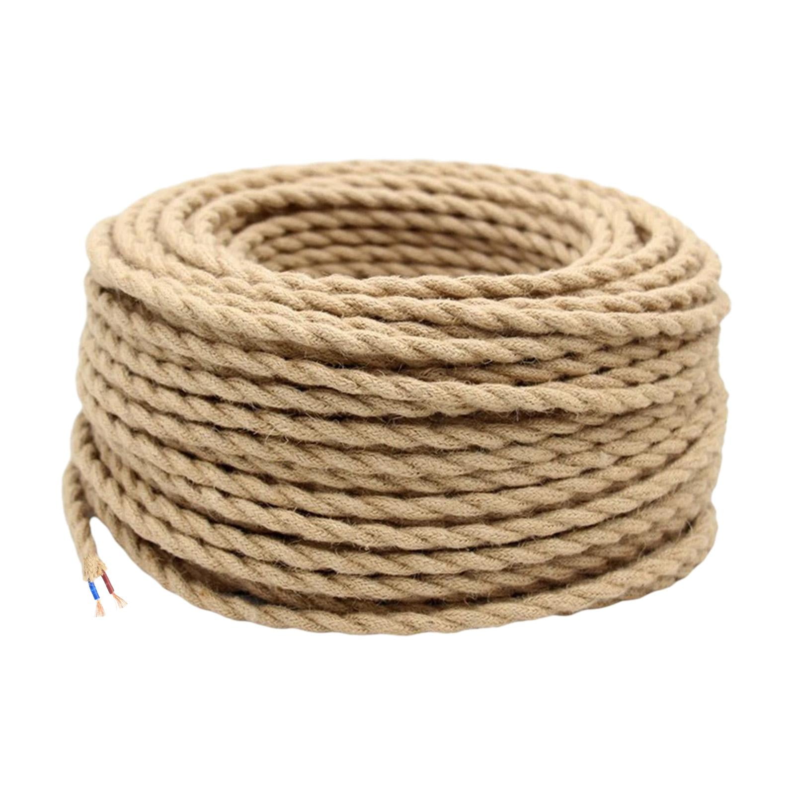 Stgfyxgs Rope Wire Lamp Cord, Electrical Wire, 2x0.75mm Twisted Braided ...