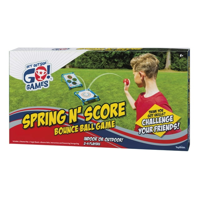 Toysmith Spring N Score Indoor/Outdoor Bounce Ball Game - Walmart.com