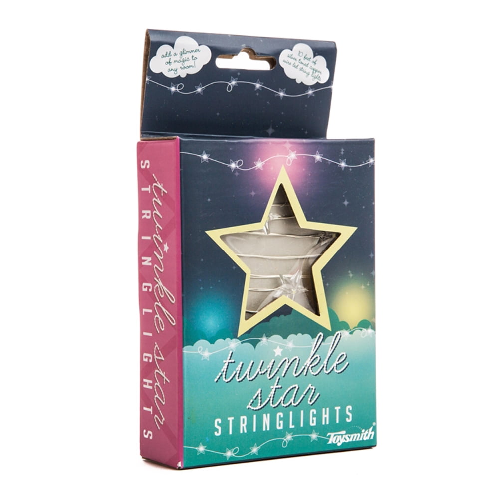 Toysmith Twinkle Star Stringlights - 10 feet string with Star lights ...