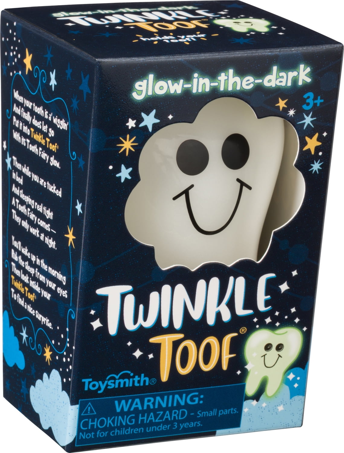 Toysmith Twinkle Toof Tooth (3.5-Inch), For Boys & Girls Ages 3 ...