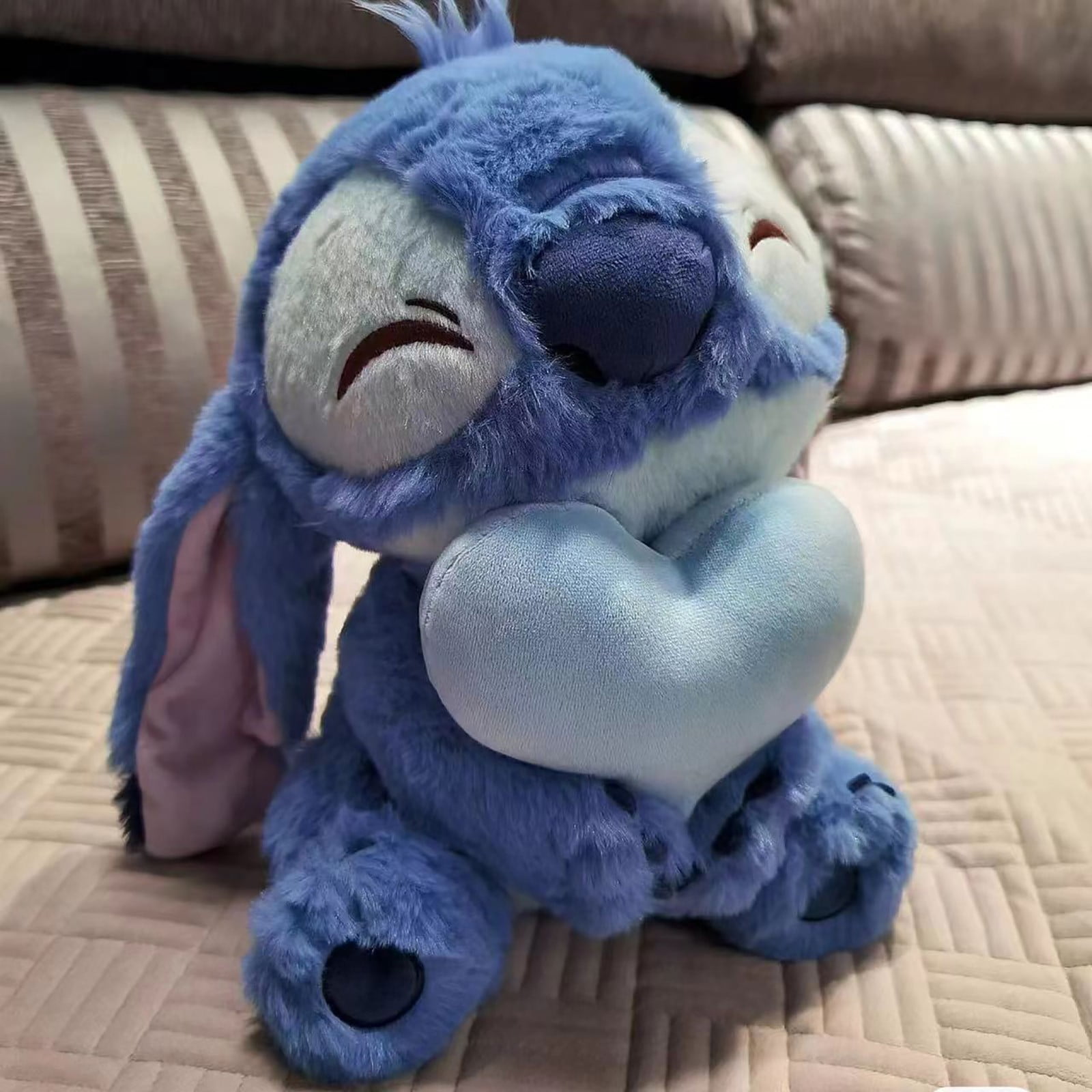 Toystdo Stitch Plush Valentines with Heart 18 Inch, Large Stitch ...