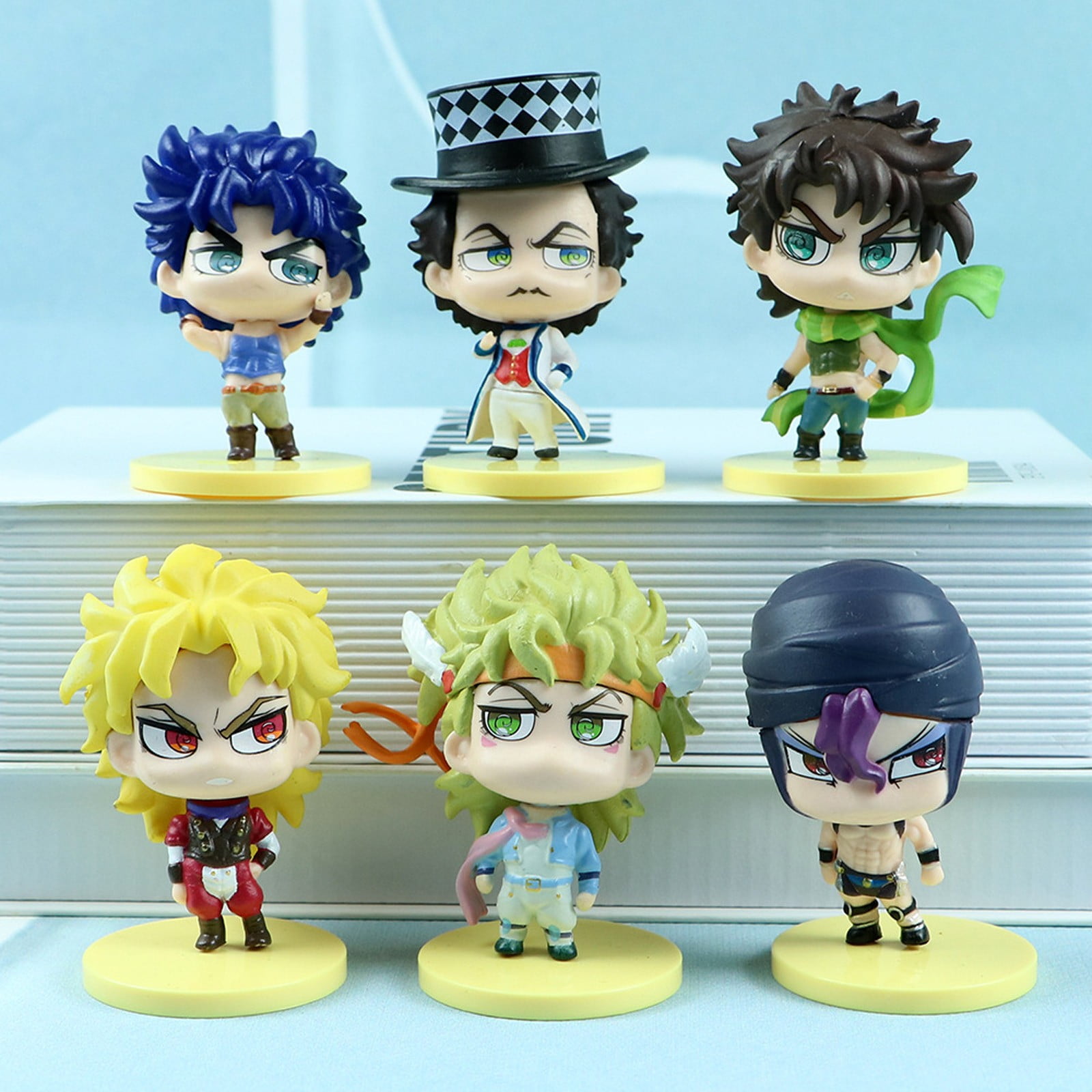 Toystdo Jojo Bizarre Adventure Figure Set, 6PCS Jojo's Bizarre ...