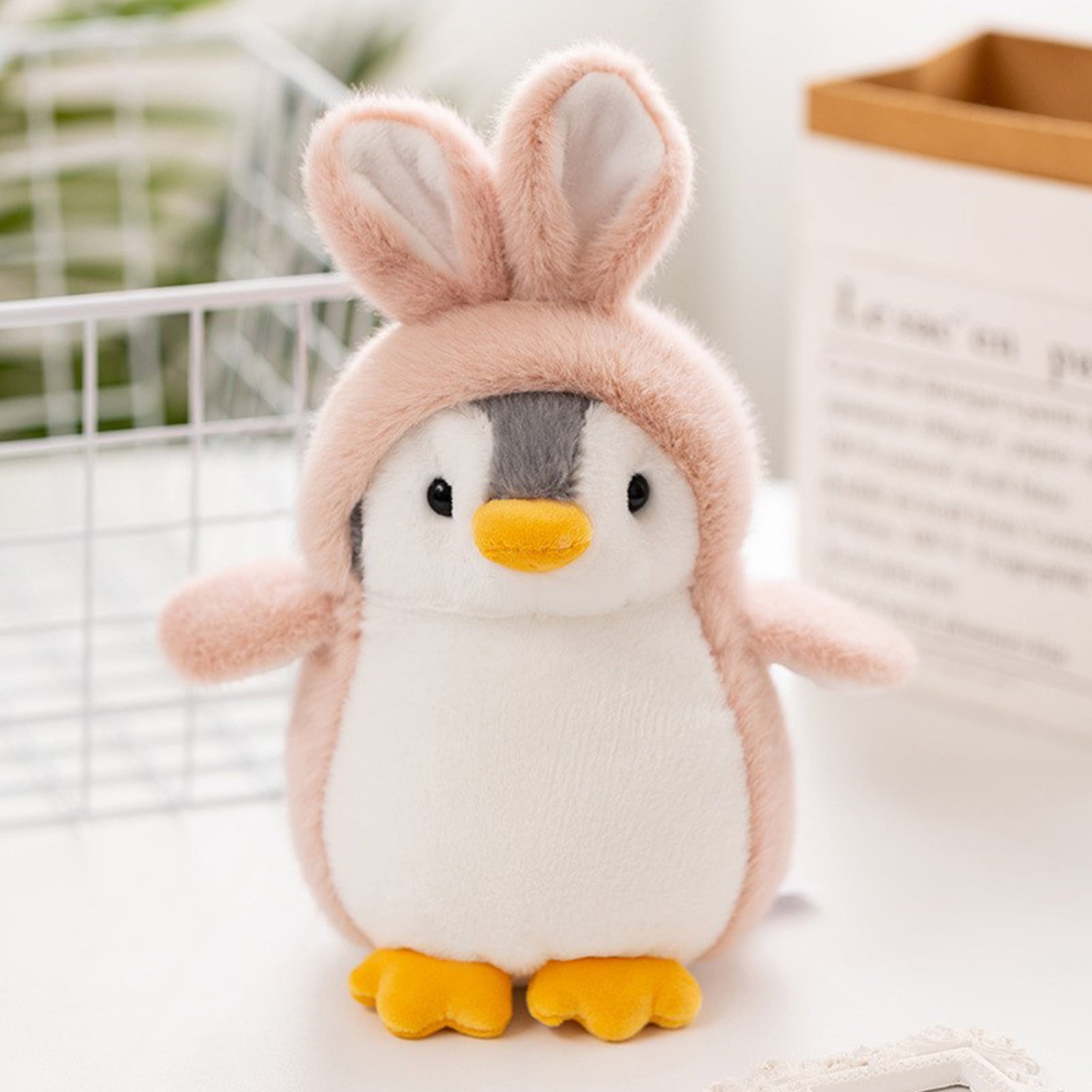 Toystdo Penguin Plush Toy 8 Inch, Bunny Penguin Stuffed Animal ...