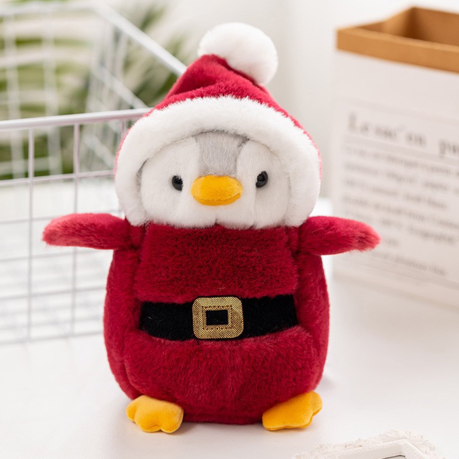 Toystdo Penguin Plush Toy 8 Inch, Christmas Penguin Stuffed Animal ...