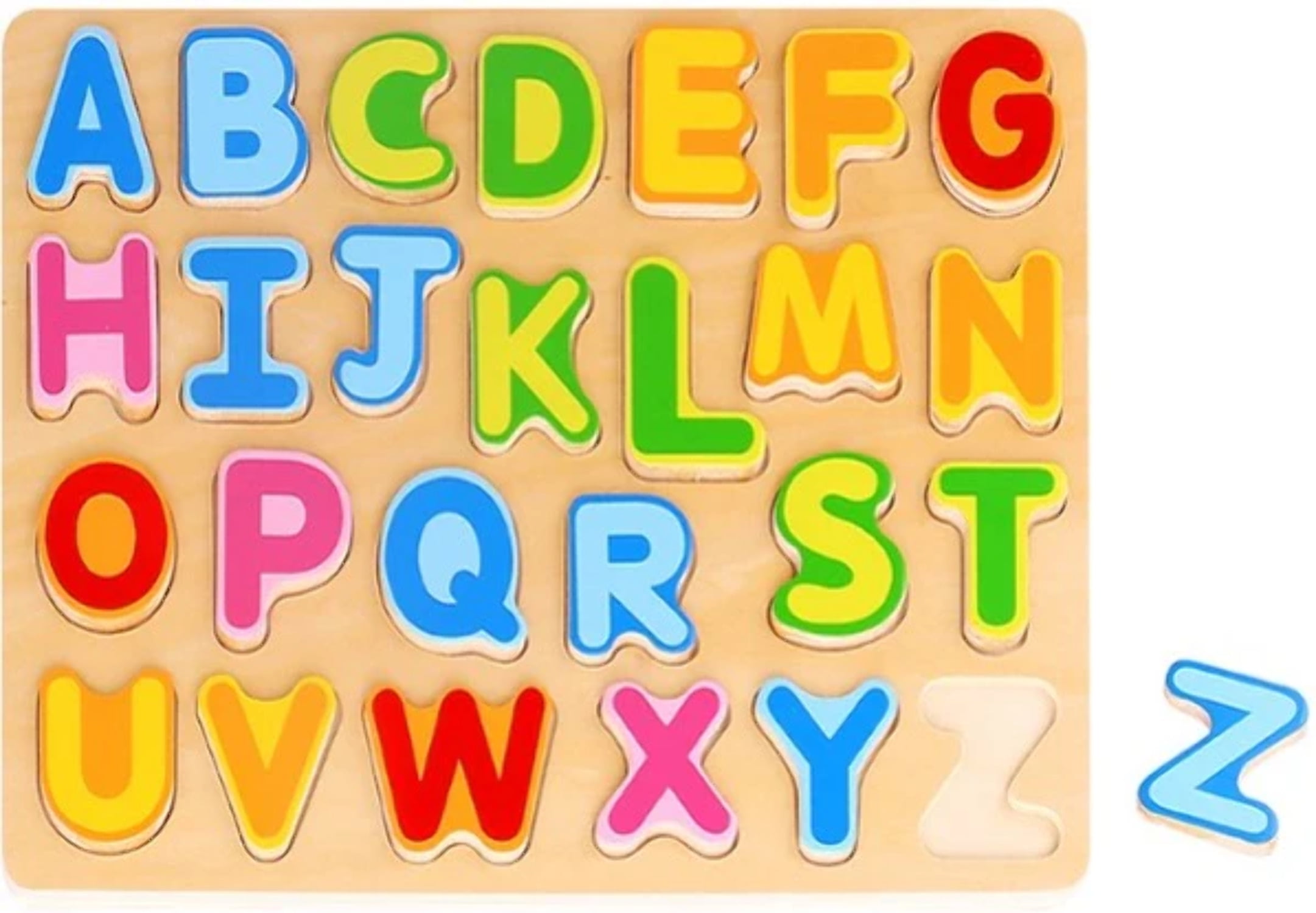 Toyster's Chunky Colorful Alphabet Puzzle - Walmart.com
