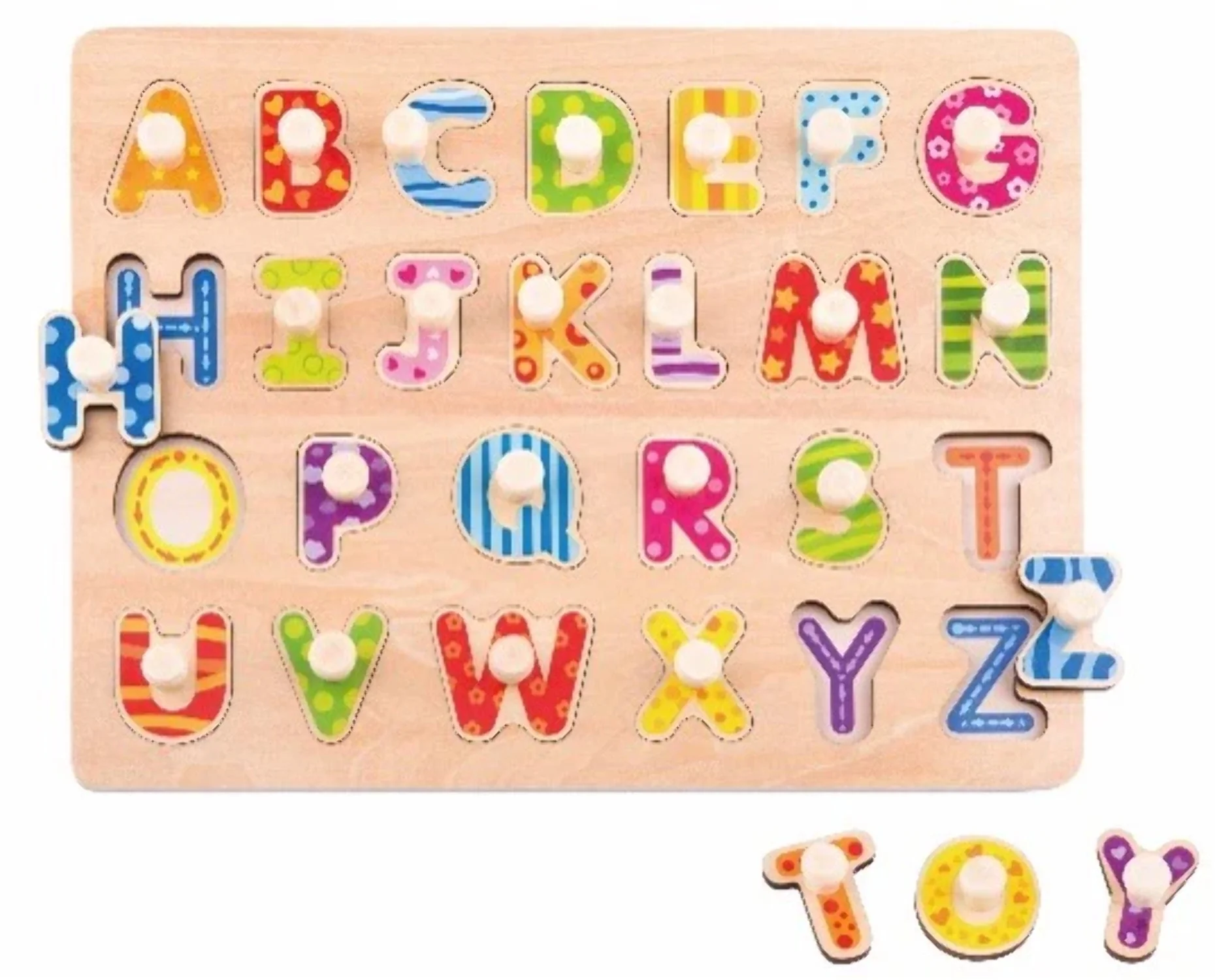 Toyster's Colorful Alphabet Puzzle (Pack of 10) - Walmart.com
