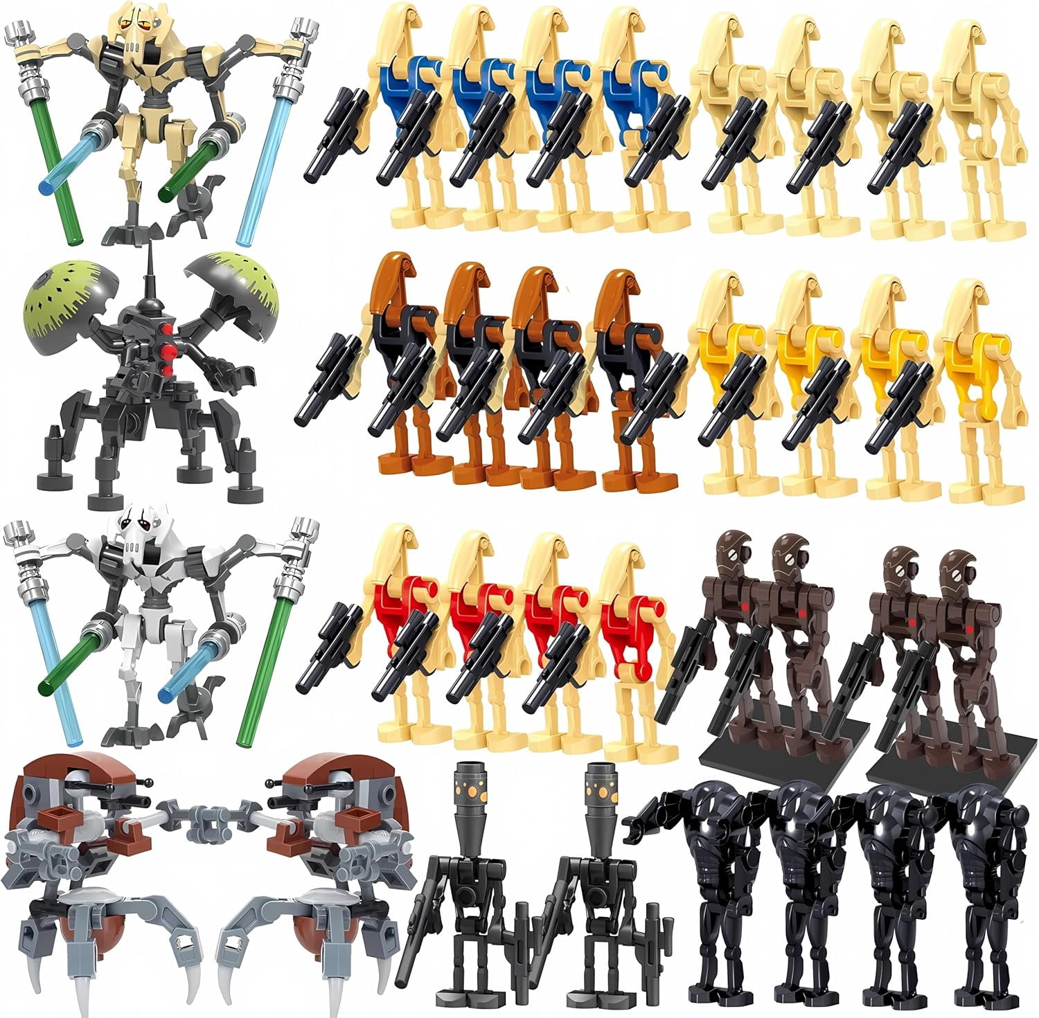 Toysvill Battle Robots Building Block Set, 35 PCS Military Droid ...