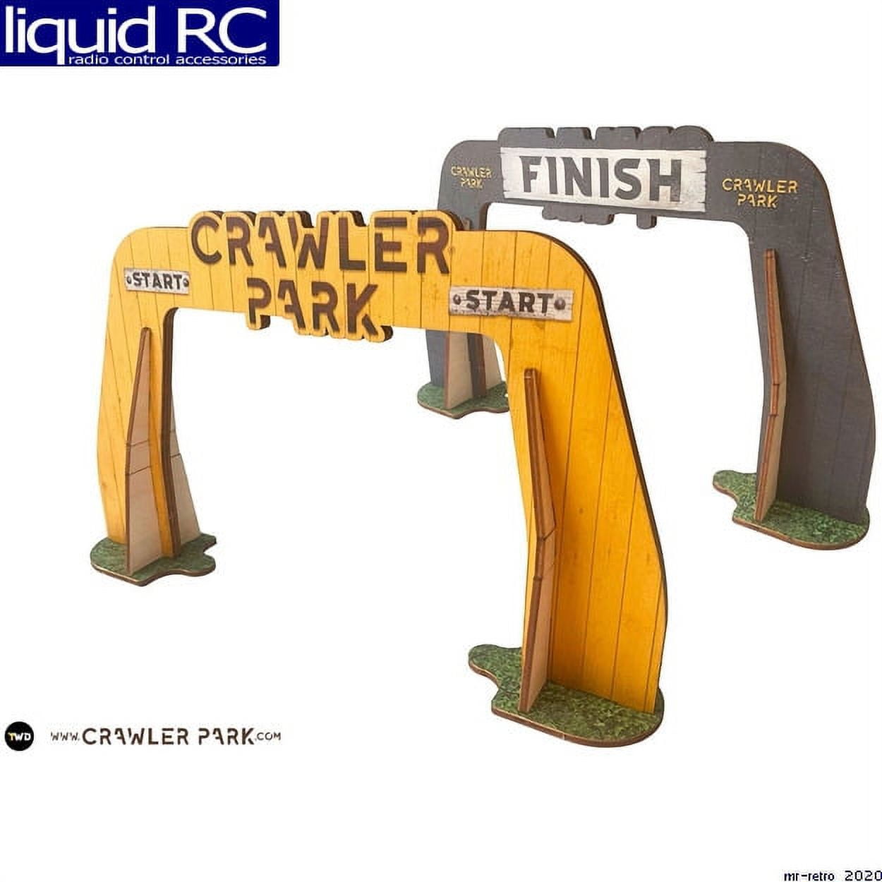 Toyswd Crawler Park Start Finish Arch Rc Crawler Park Circuit 1/24 1/18 ...