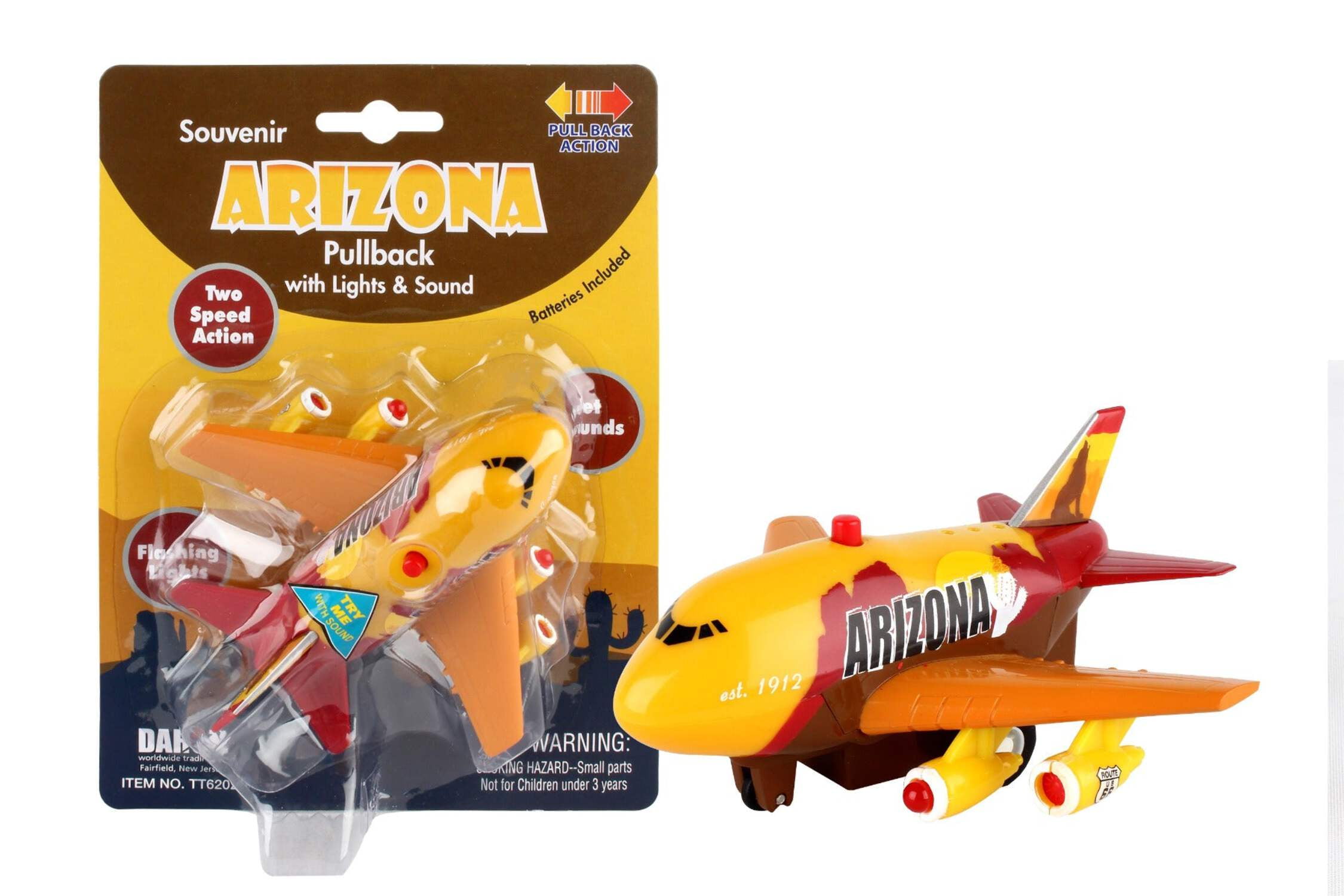 Toytech TT62020 Arizona Pullback with Light & Sound Toy Airplane ...